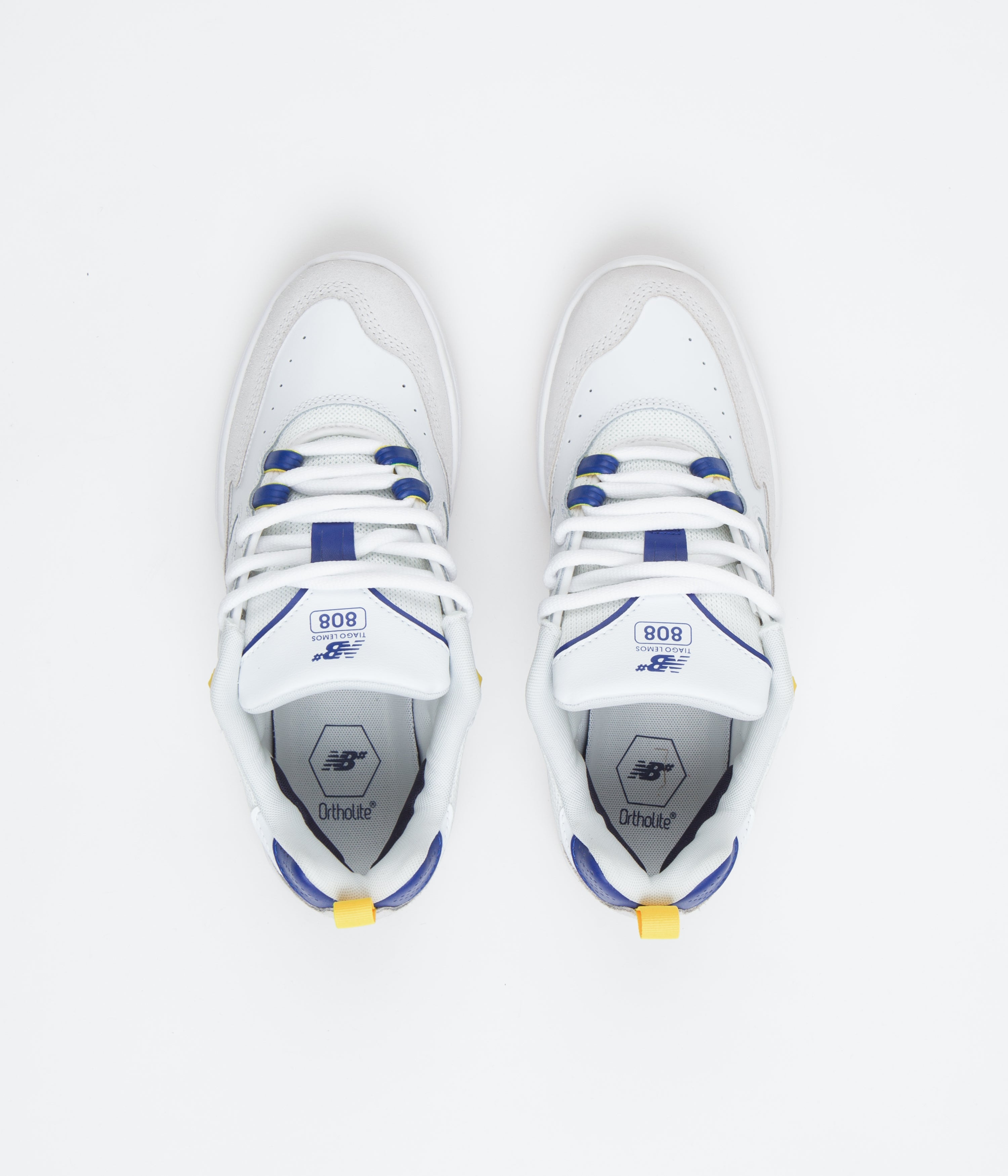 New Balance Numeric 808 Tiago Lemos Shoes - White / Royal | Flatspot