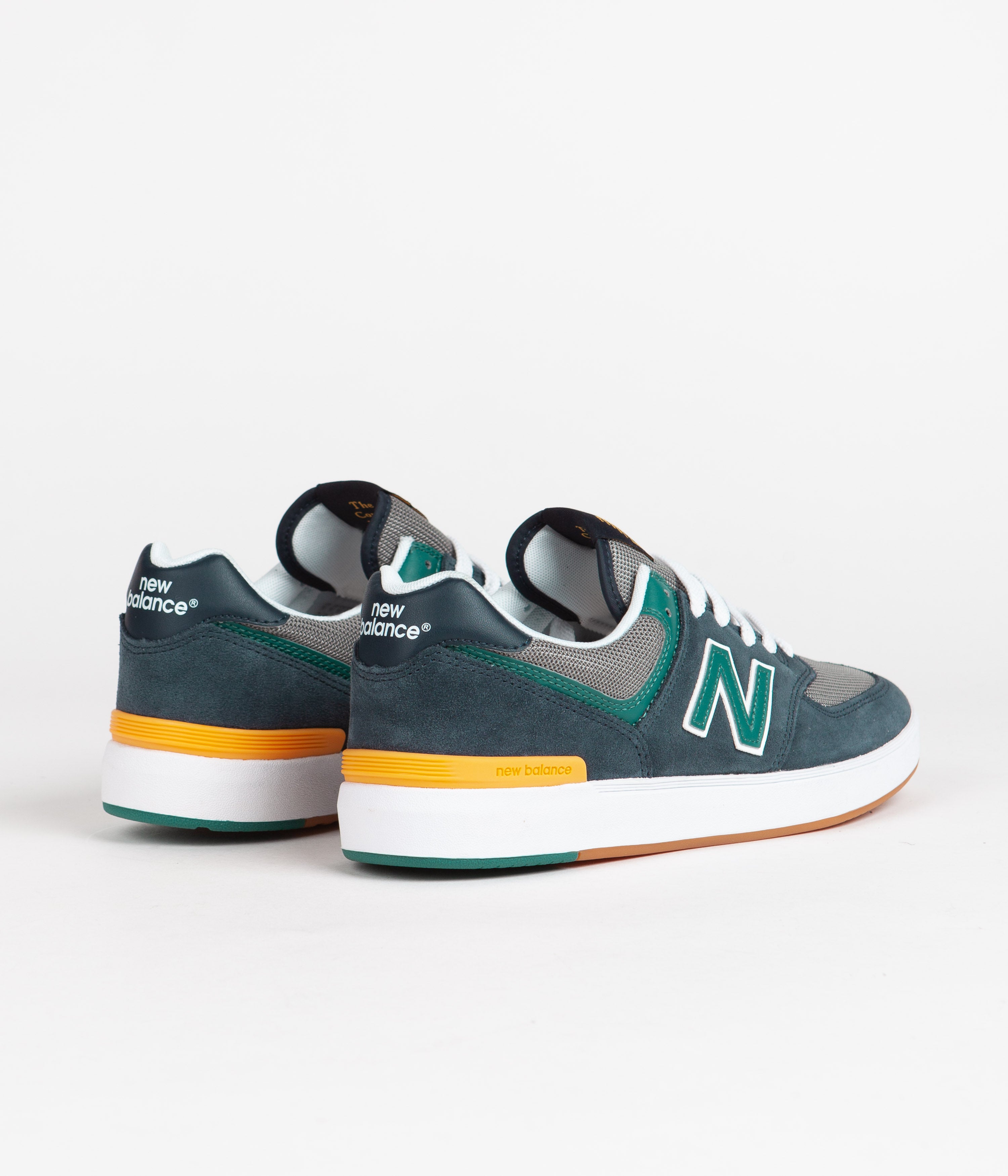 New Balance Numeric Pro Court 574 Shoes - Phantom / Aqua Green | Flatspot