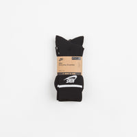 Nike Everyday Essential Crew Socks (3 Pair) - Black / White / Black ...