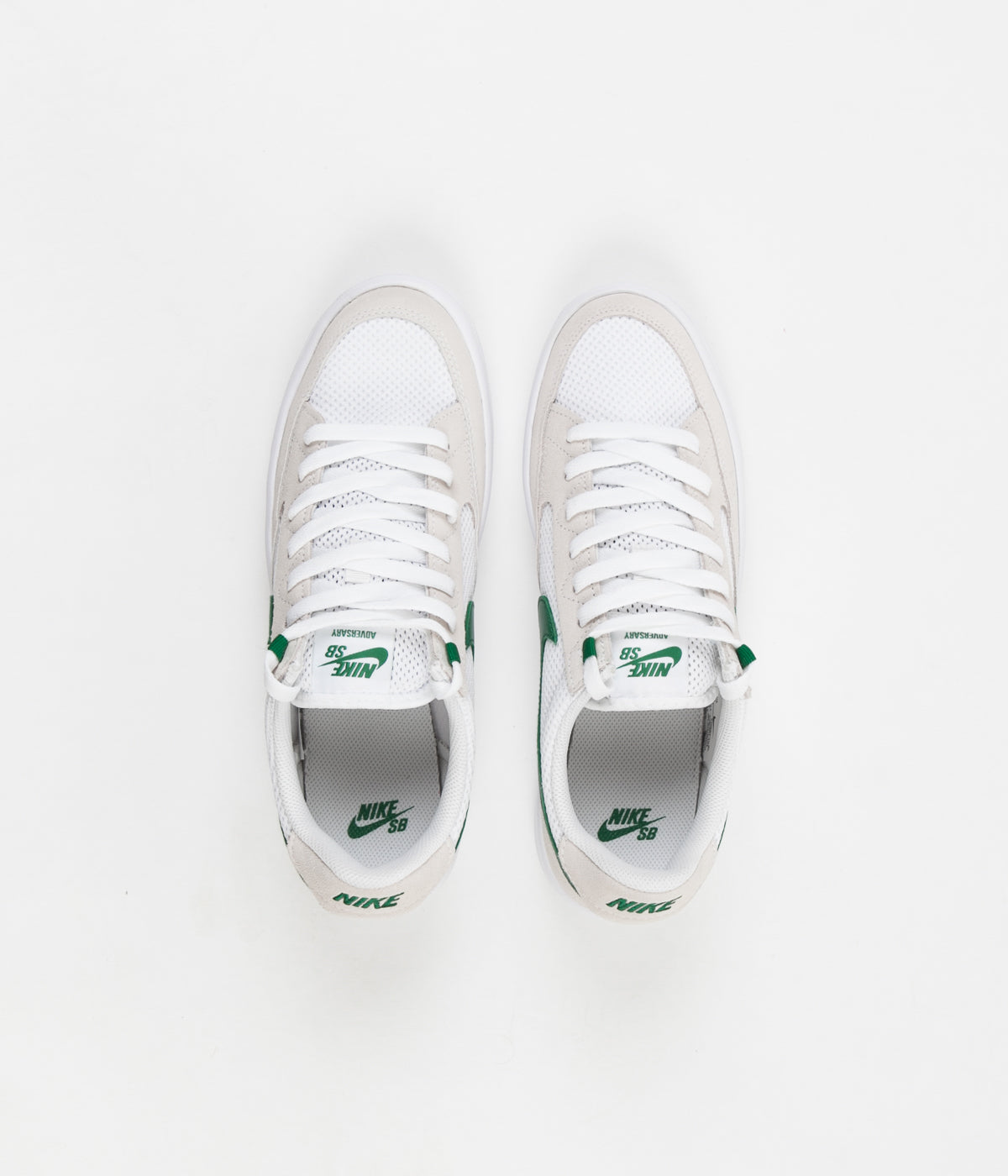 Nike SB Adversary Shoes - White / Pine Green - White - White | Flatspot