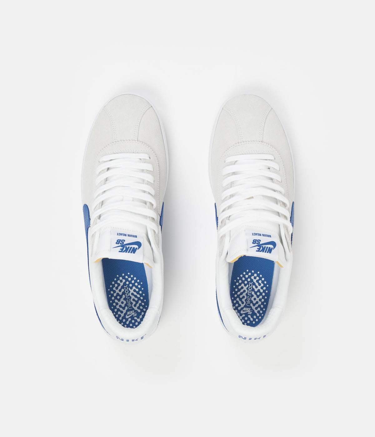 Nike SB Bruin React Shoes - Summit White / Signal Blue - Summit White ...