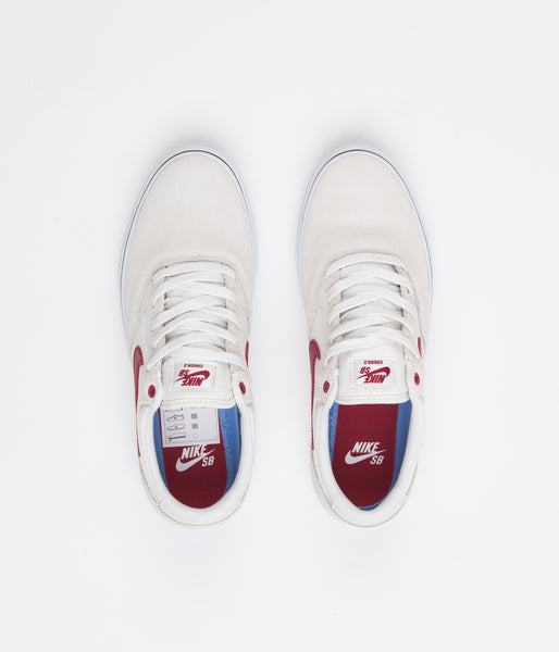 Nike SB Chron 2 Shoes - Summit White / University Red - Phantom | Flatspot