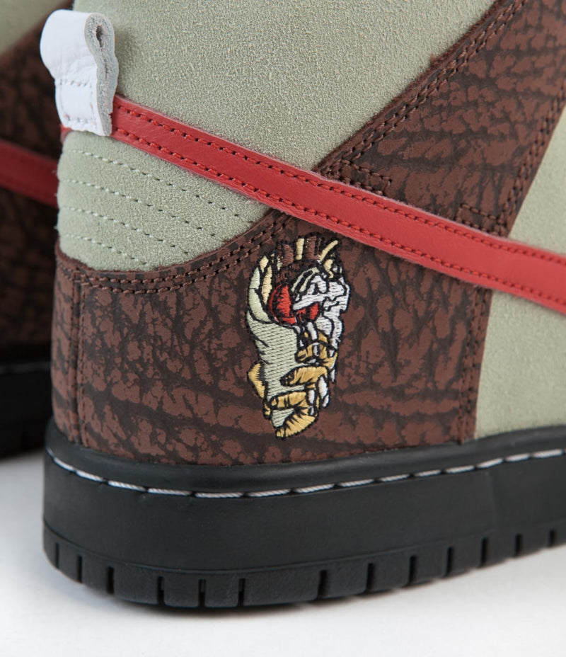 Nike SB Dunk High Pro 'Kebab and Destroy' Shoes - Topaz Gold / Chile R ...