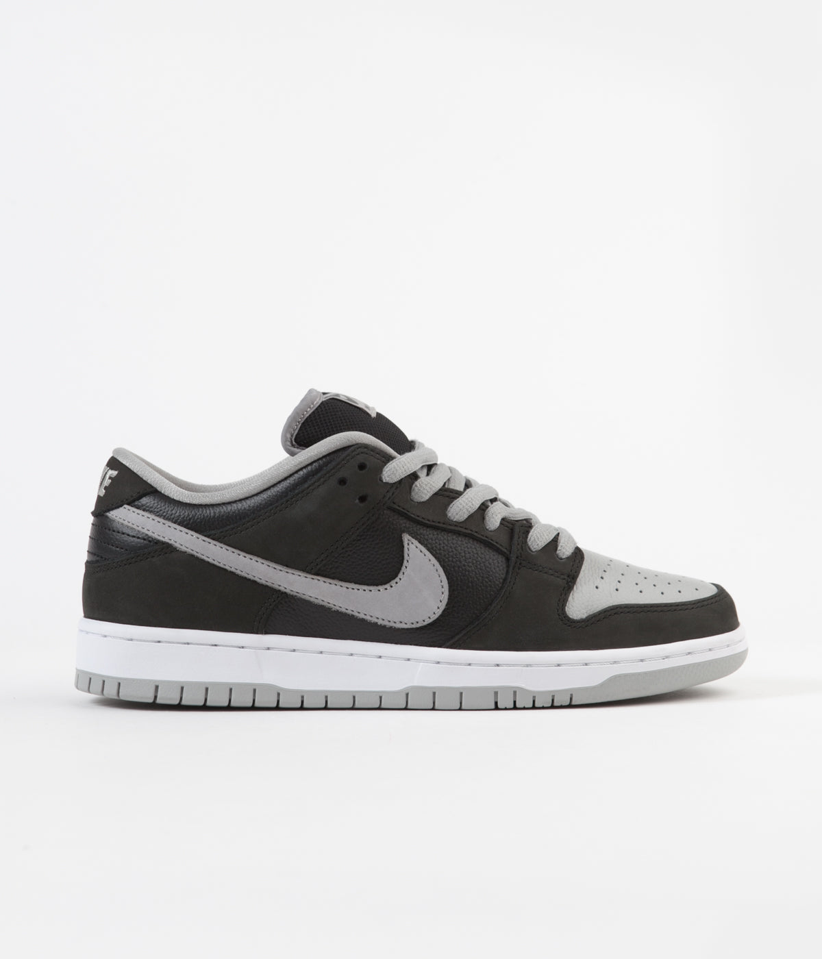 Nike SB Dunk Low Pro Shoes - Black / Medium Grey - Black - White | flatspot