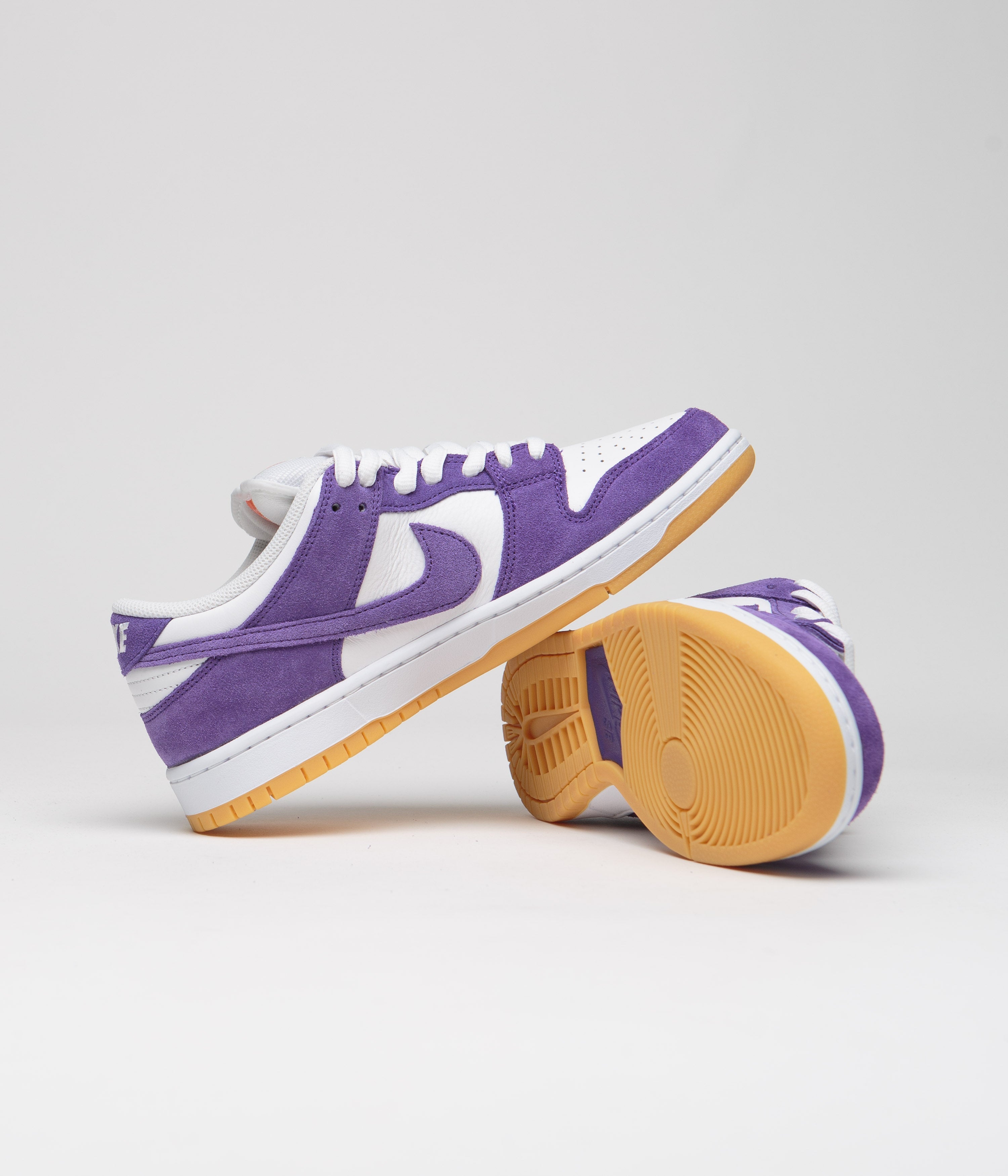 Nike SB Dunk Low Pro Shoes - Court Purple / Court Purple - White | Flatspot