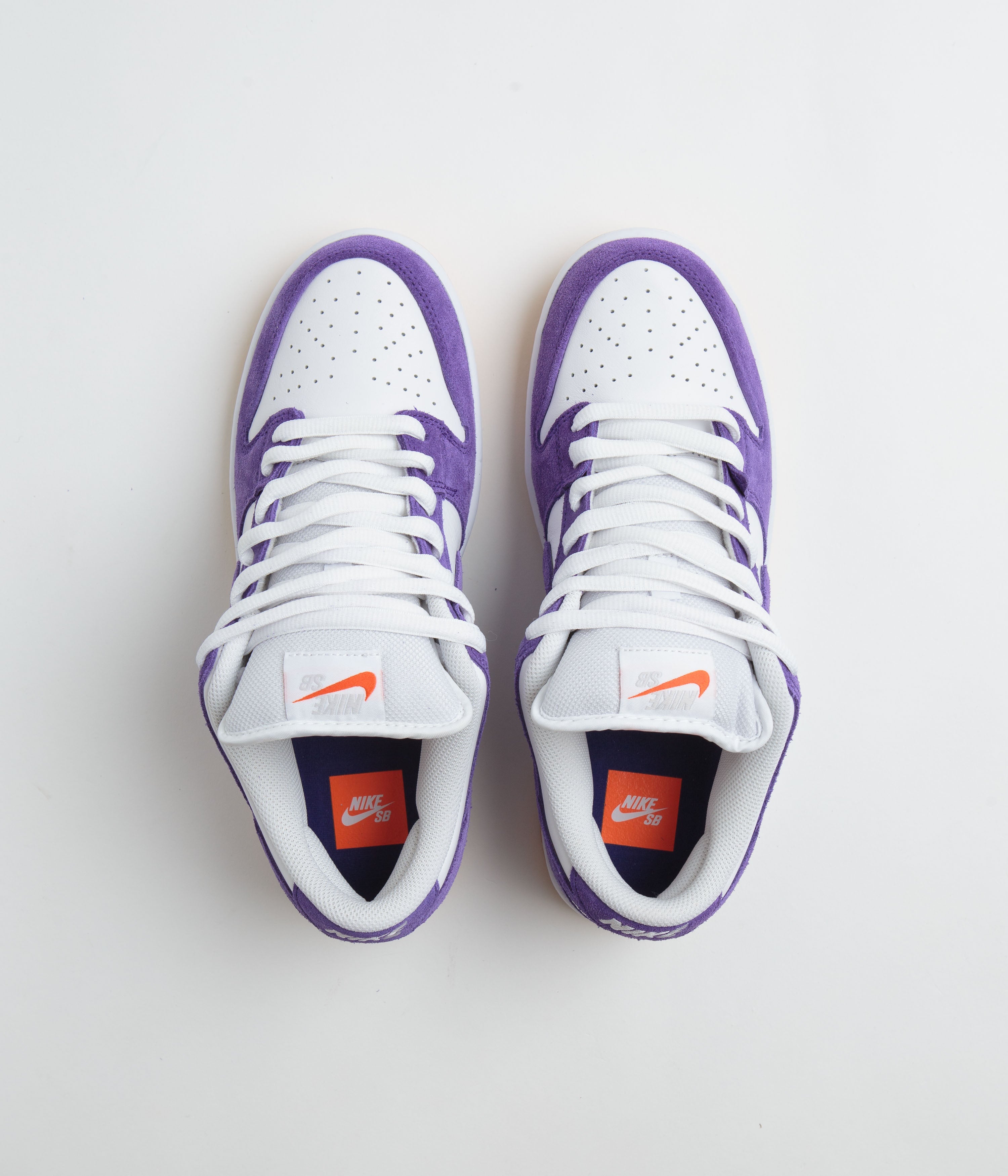 Nike SB Dunk Low Pro Shoes - Court Purple / Court Purple - White | Flatspot
