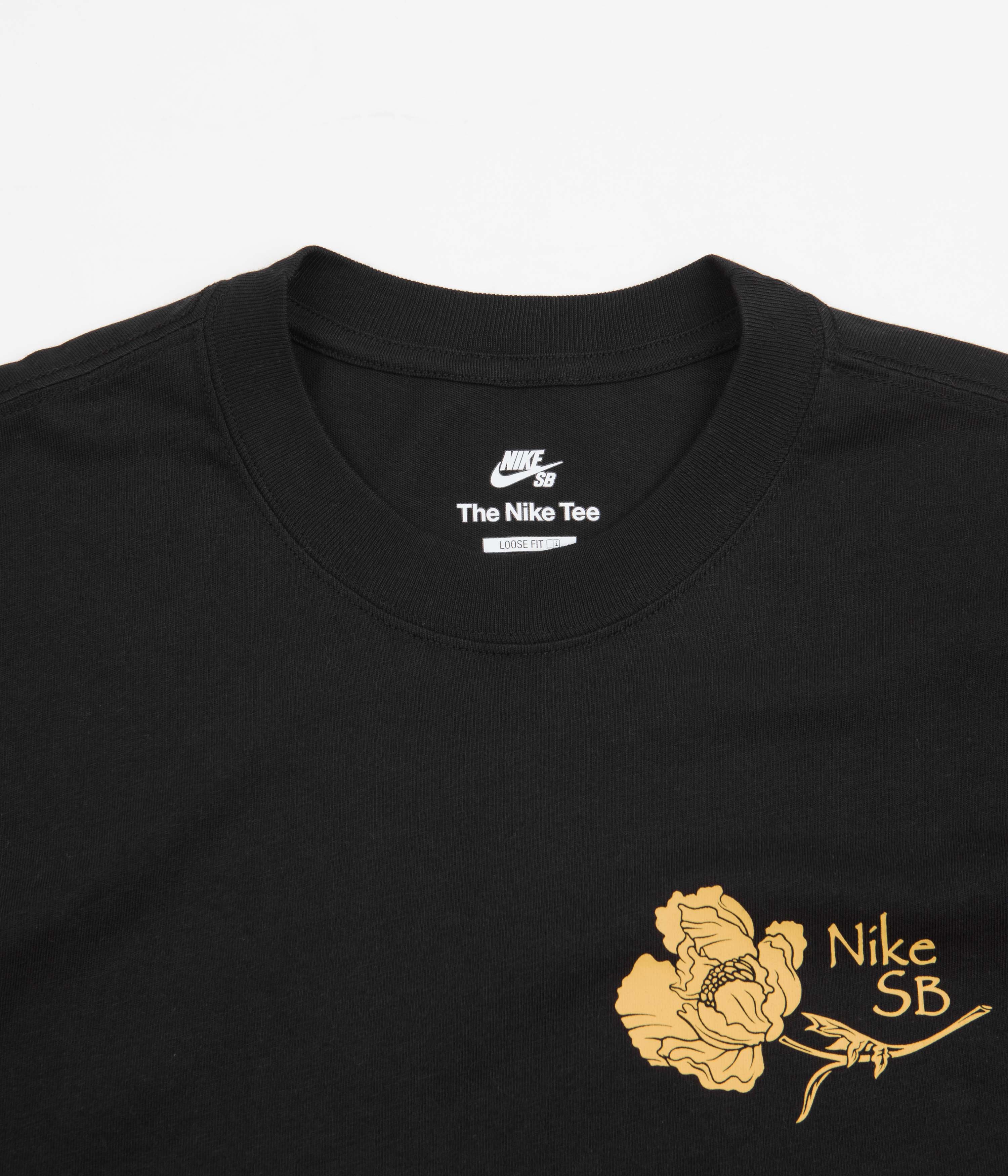 Nike SB Flower T-Shirt - Black | flatspot