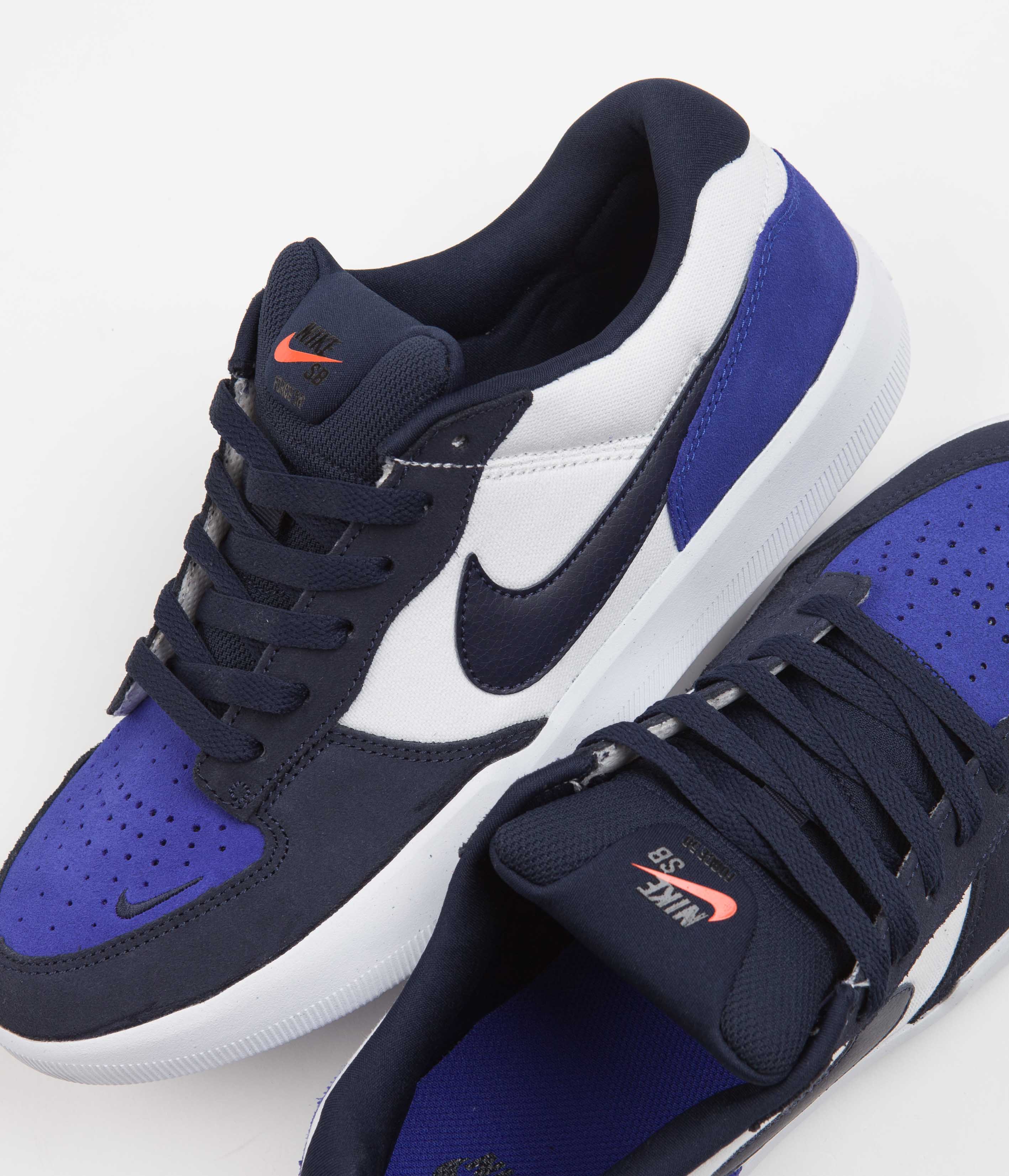 Nike SB Force 58 Shoes - Obsidian / Obsidian - White - Hyper Royal ...