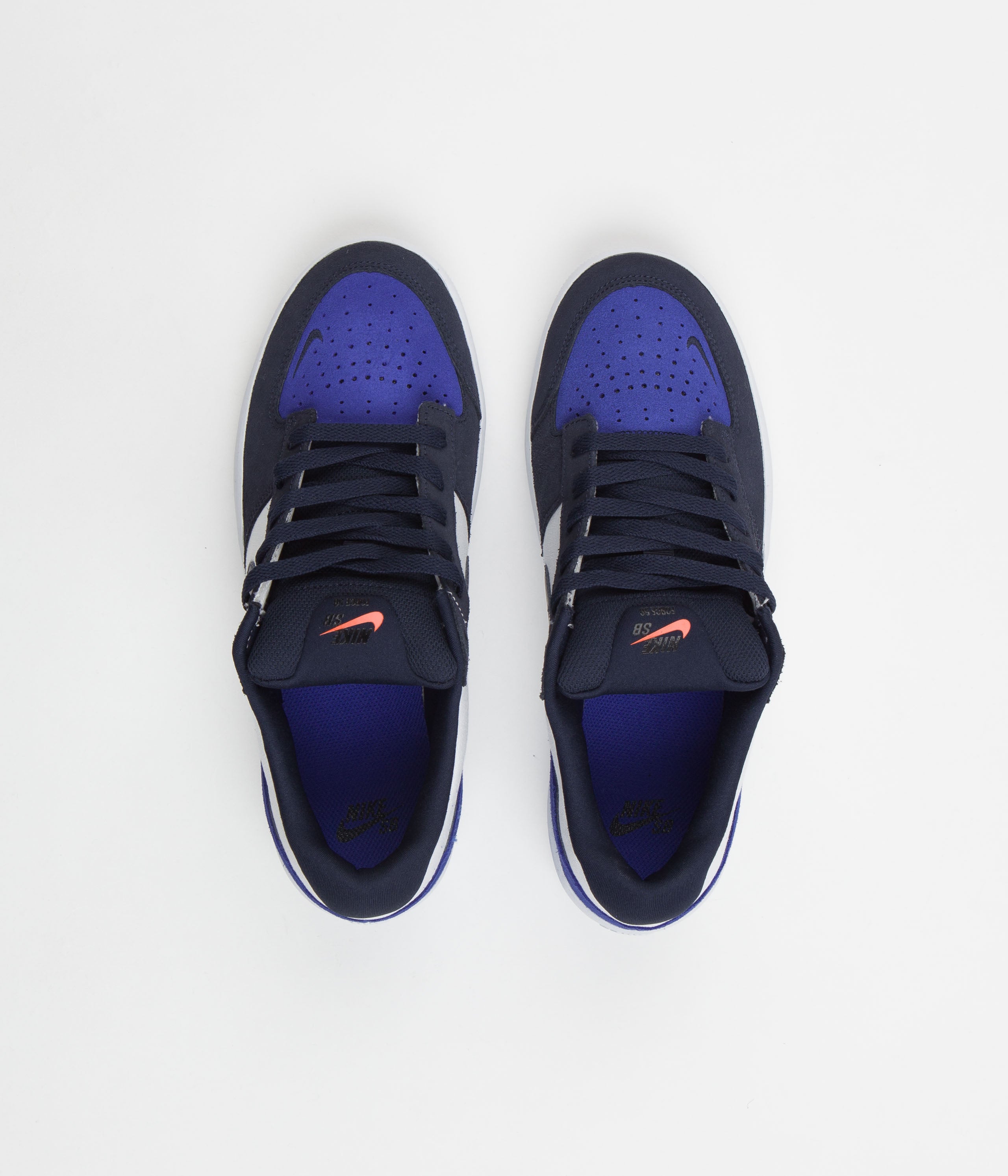 Nike SB Force 58 Shoes - Obsidian / Obsidian - White - Hyper Royal | Flatspot