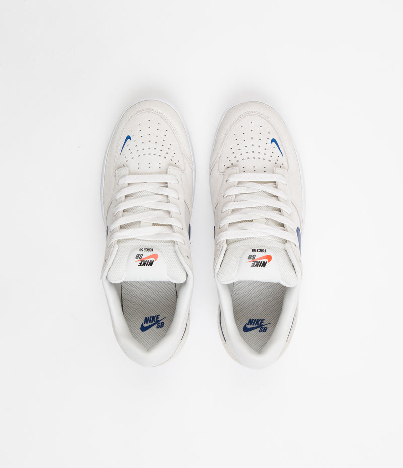 Nike SB Force 58 Shoes - Phantom / Blue Jay - Phantom - White | Flatspot