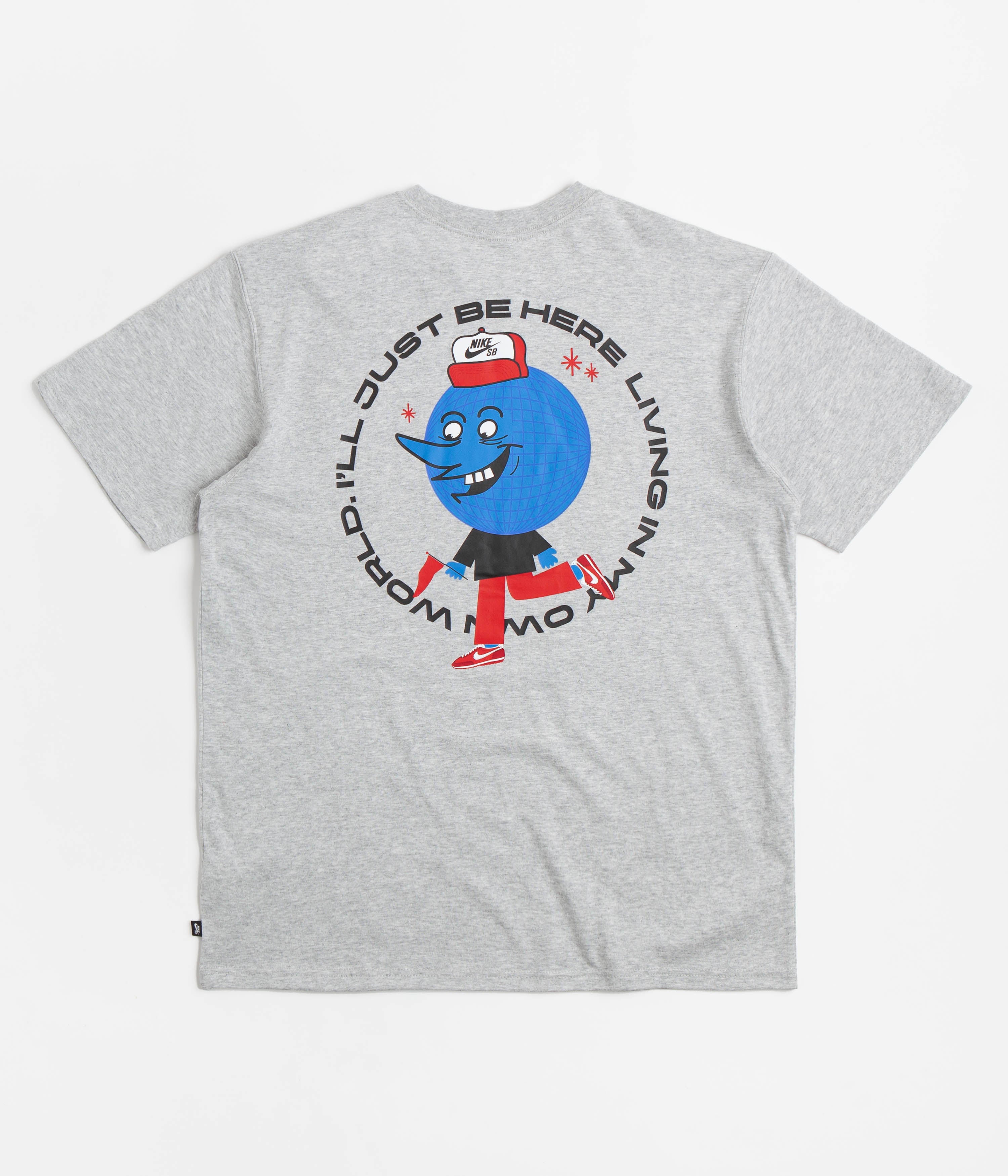 Nike SB Globe Guy T-Shirt - Grey Heather | Flatspot