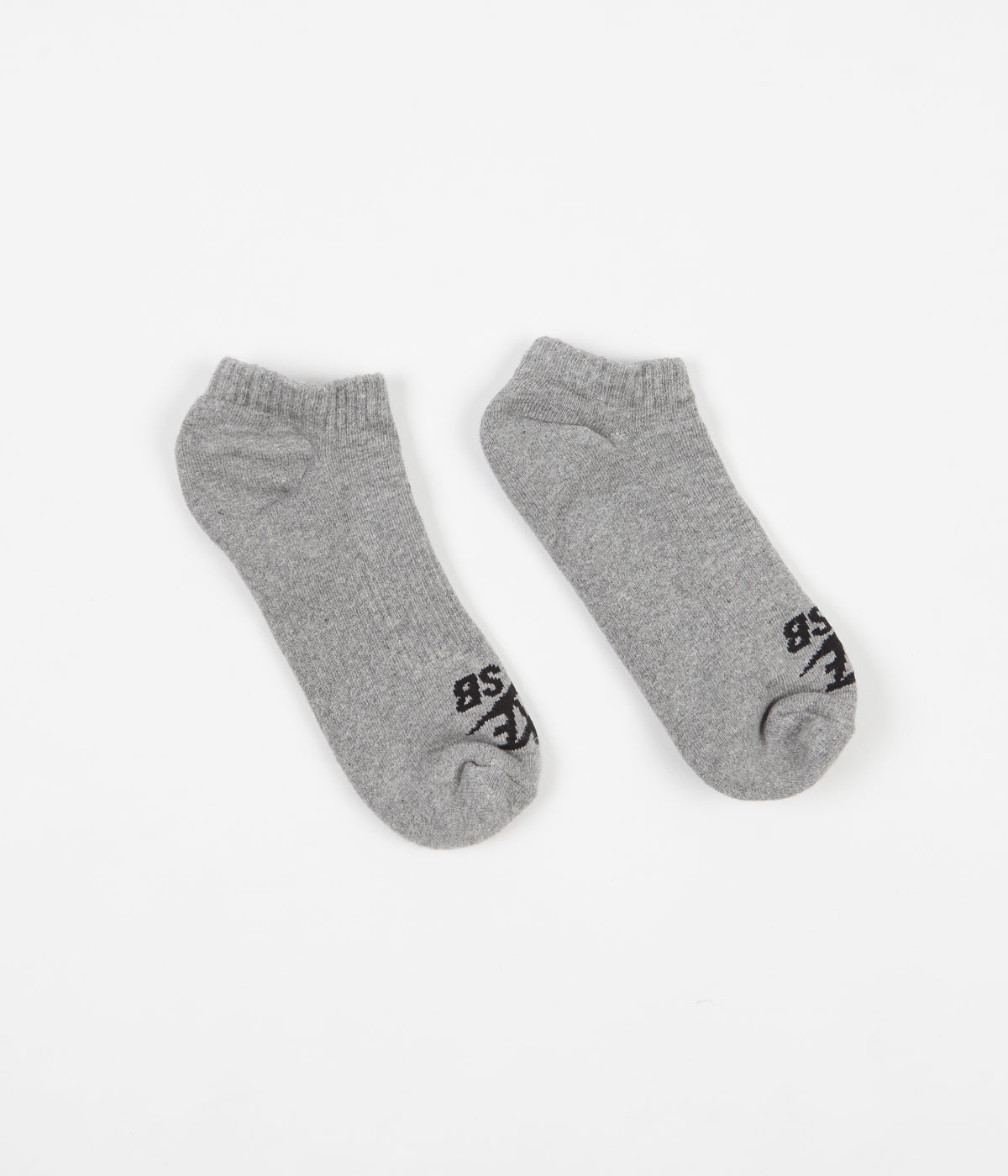 Nike SB No Show Skateboarding Socks - Dark Grey Heather / Black | Flatspot
