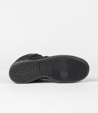 Nike SB x FAUST Dunk High Pro Shoes - Black / Black - Metallic Gold ...