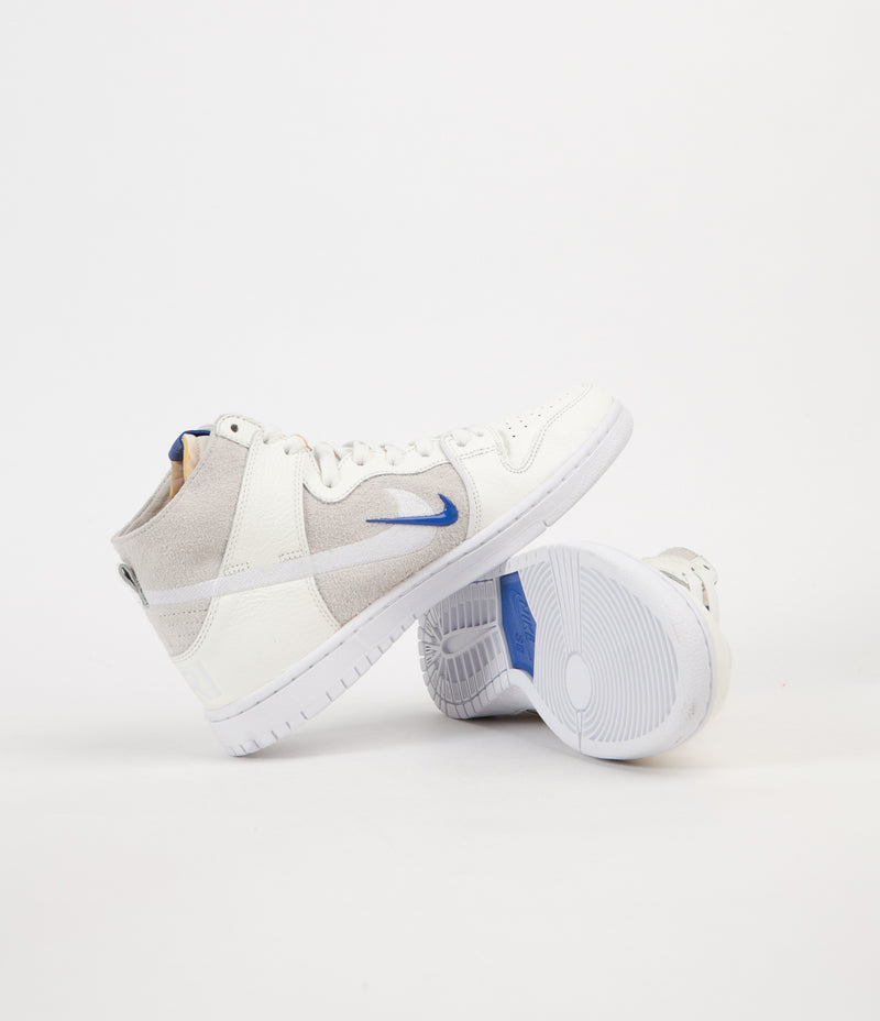 Nike SB x Soulland Dunk High Pro Shoes - Sail / Game Royal - White ...