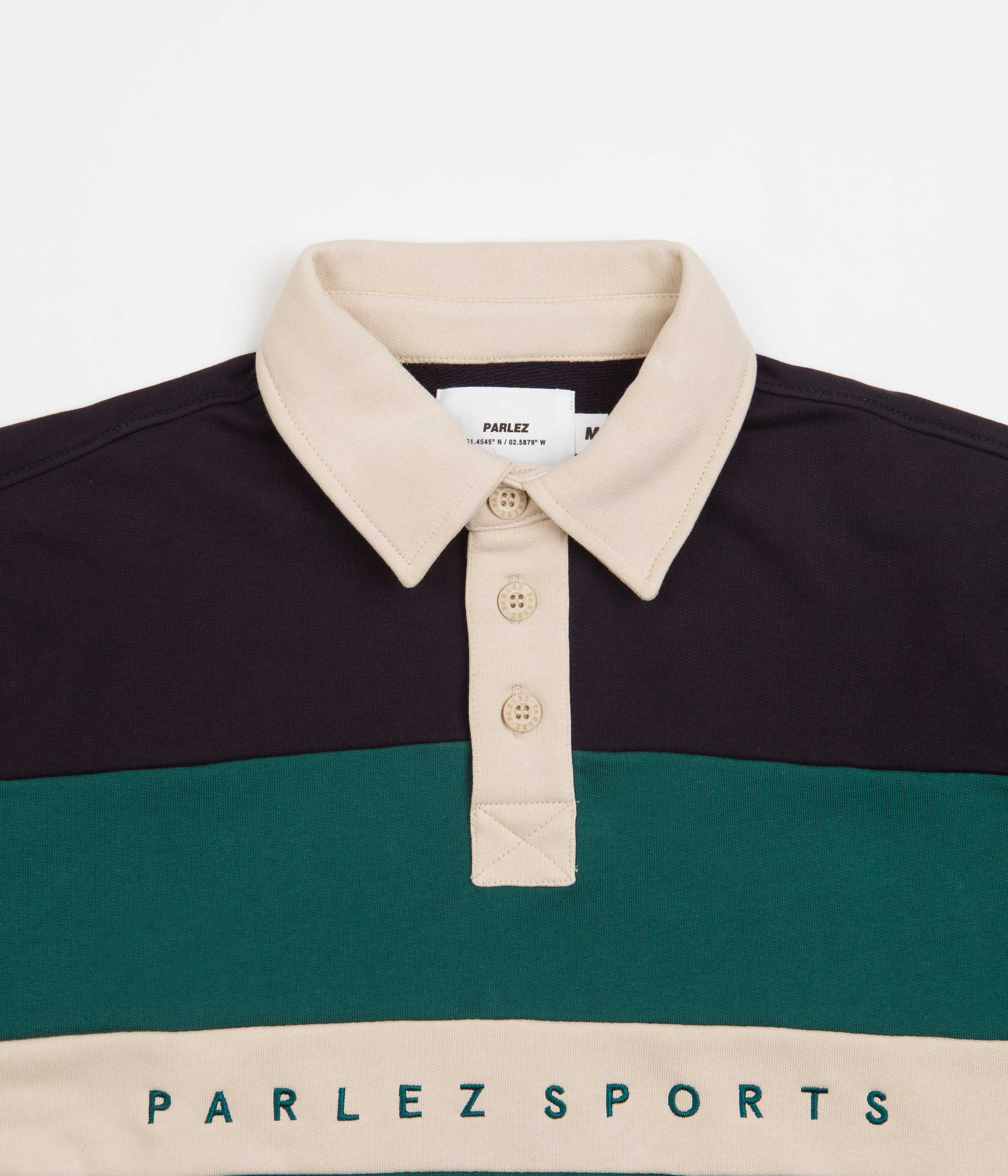 Parlez Belton Rugby Shirt - Navy | Flatspot