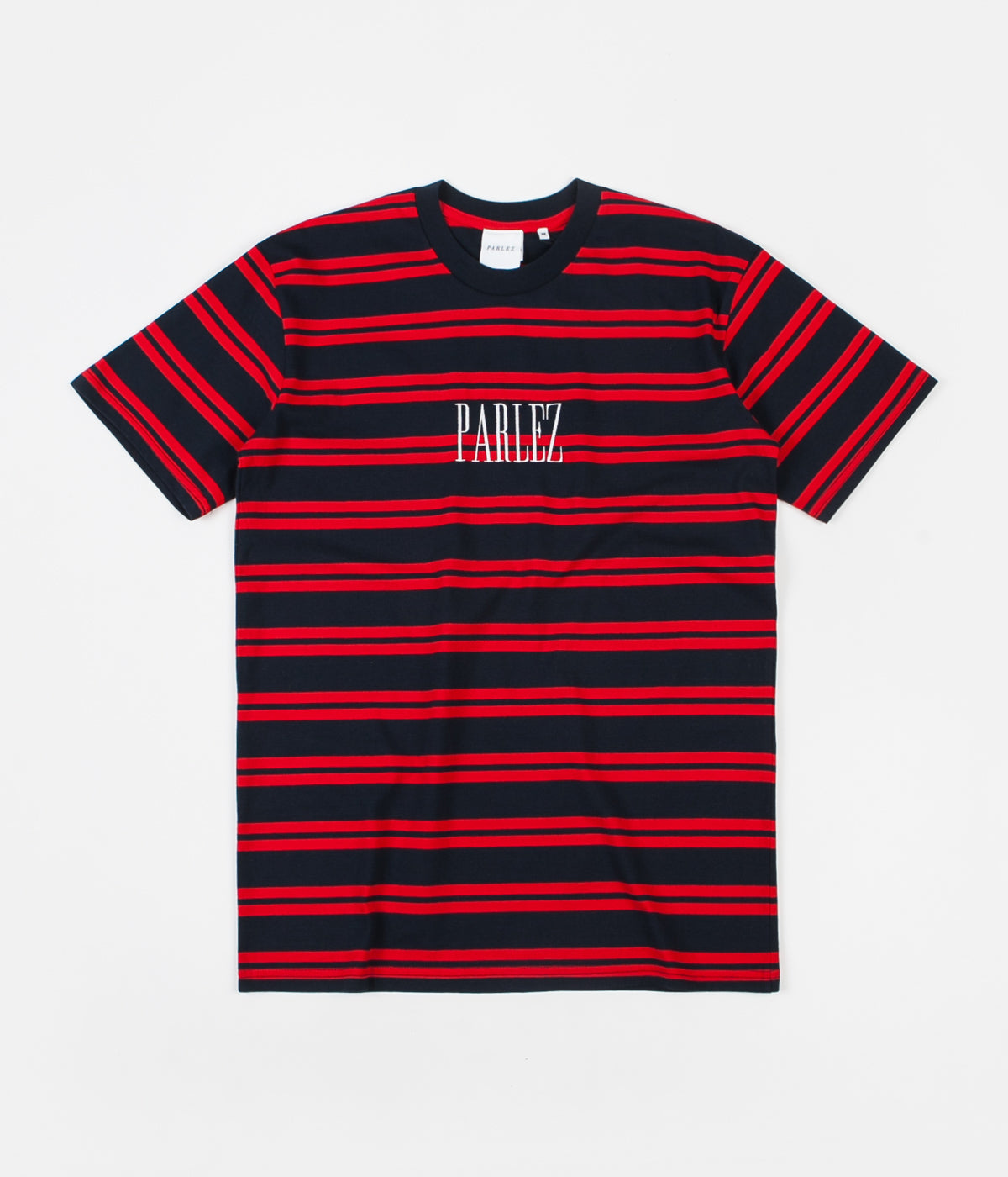Parlez Edition Thin Stripe T-Shirt - Navy | Flatspot