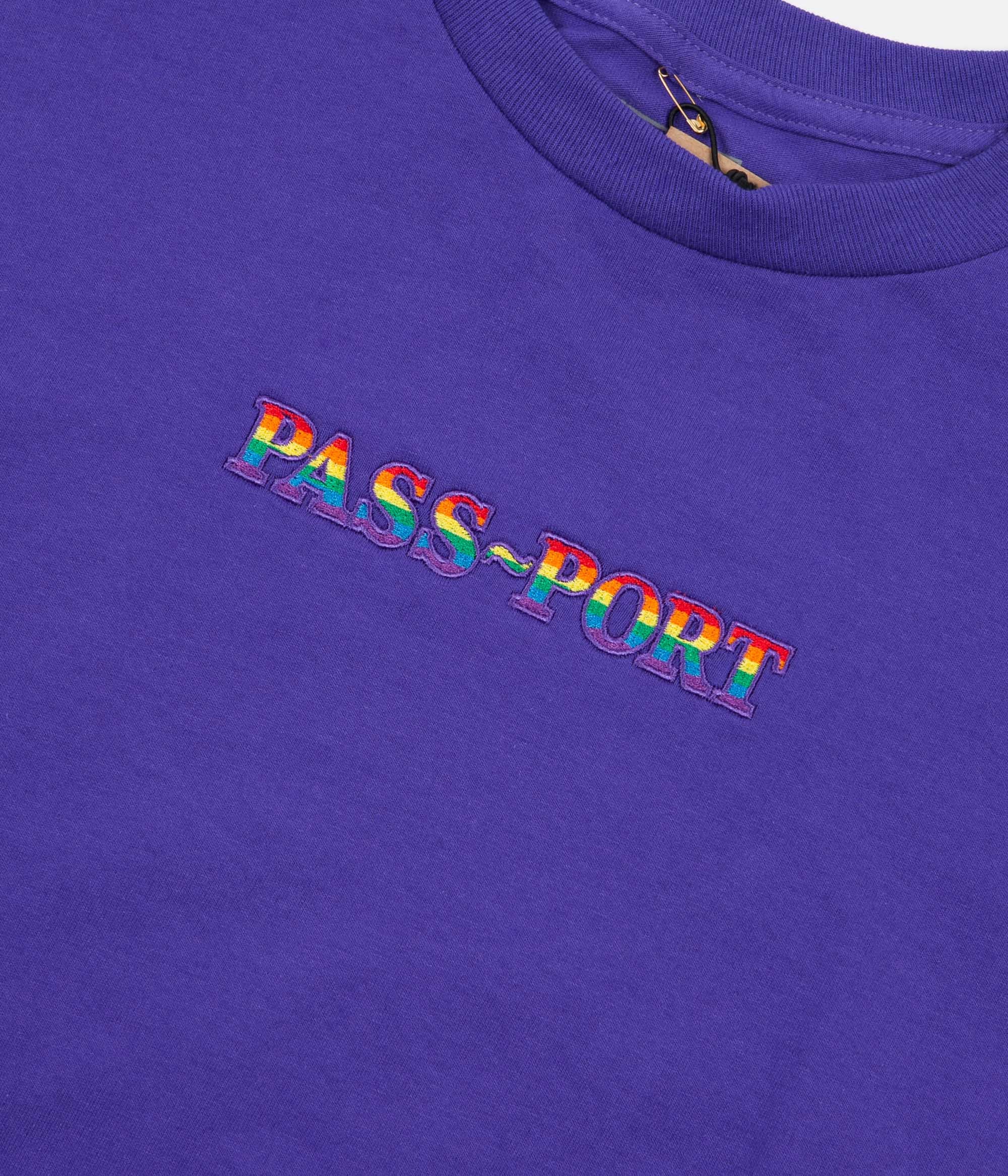 Pass Port Pride Long Sleeve T-Shirt - Purple | Flatspot