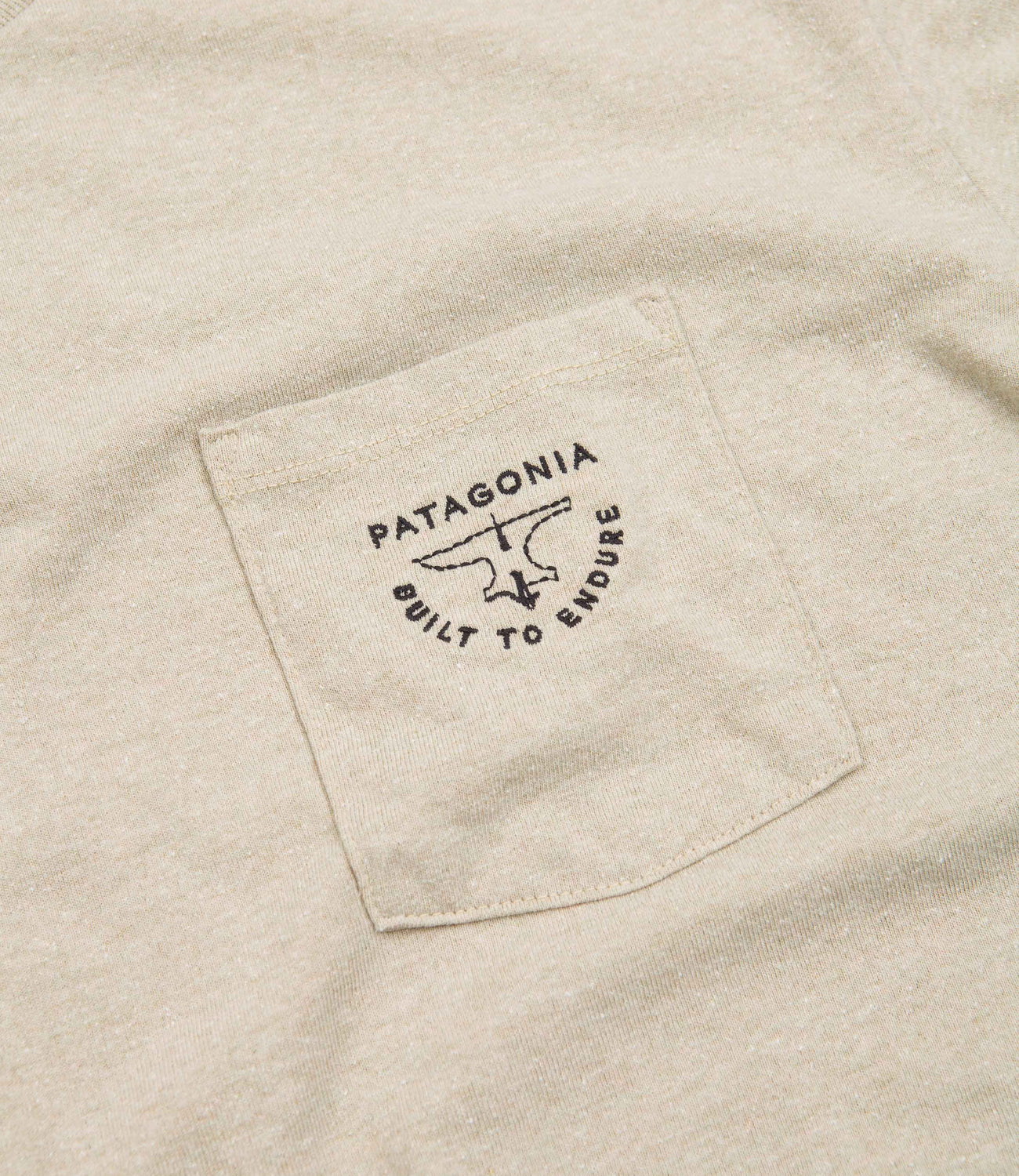 Patagonia Forge Mark Crest Pocket Responsibili-Tee T-Shirt - Oar Tan ...