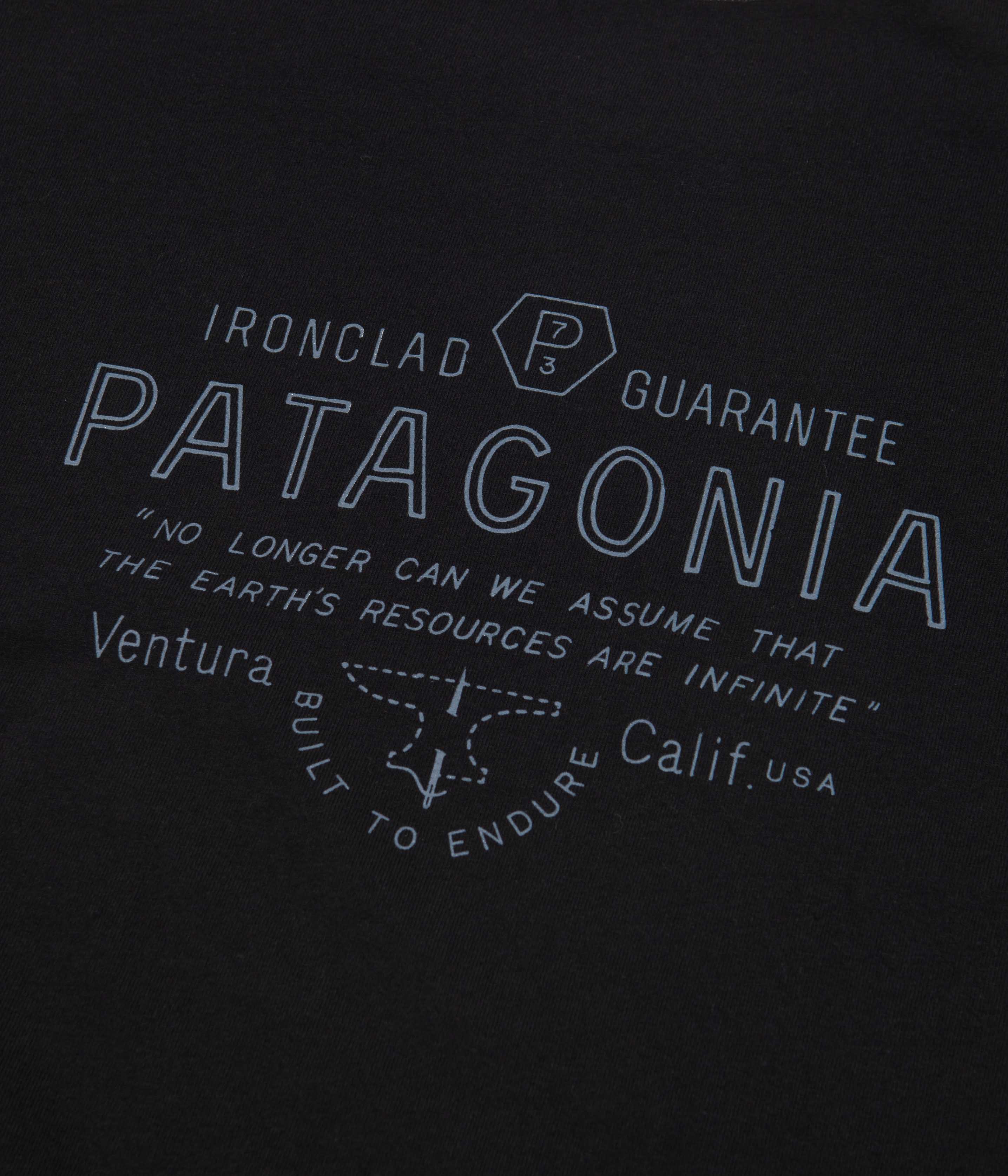 Patagonia Forge Mark Responsibili-Tee T-Shirt - Black | Flatspot