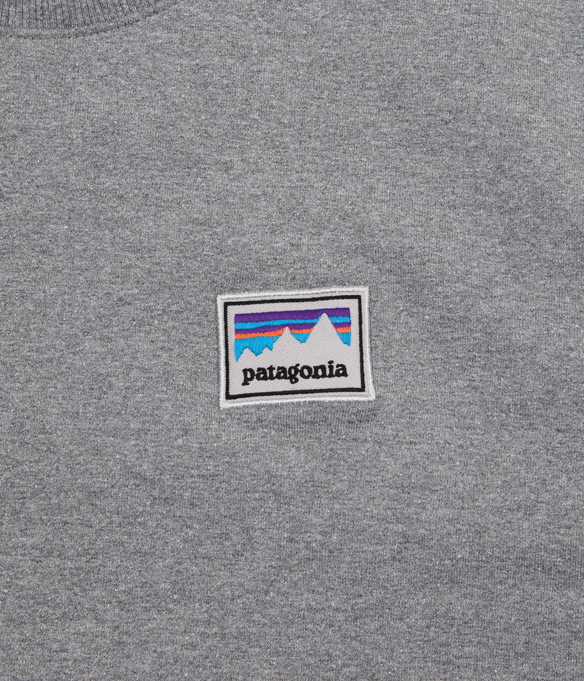 Patagonia Shop Sticker Patch Uprisal Crewneck Sweatshirt - Gravel Heat ...
