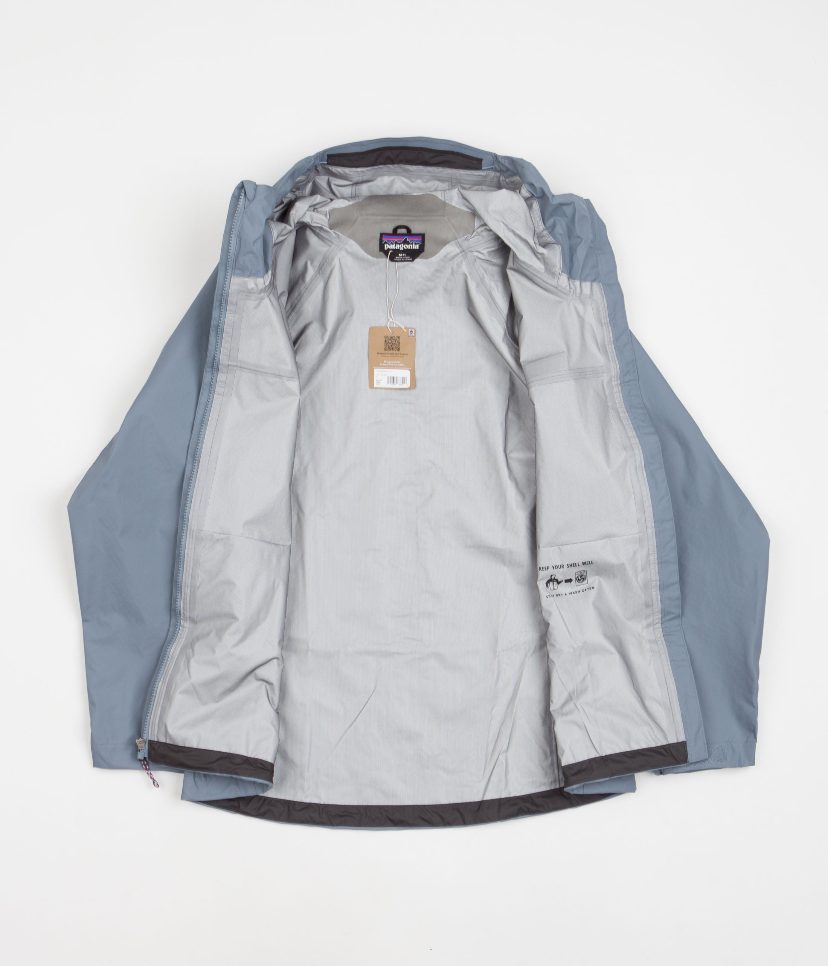 Patagonia Womens Torrentshell 3L Jacket - Light Plume Grey | Flatspot