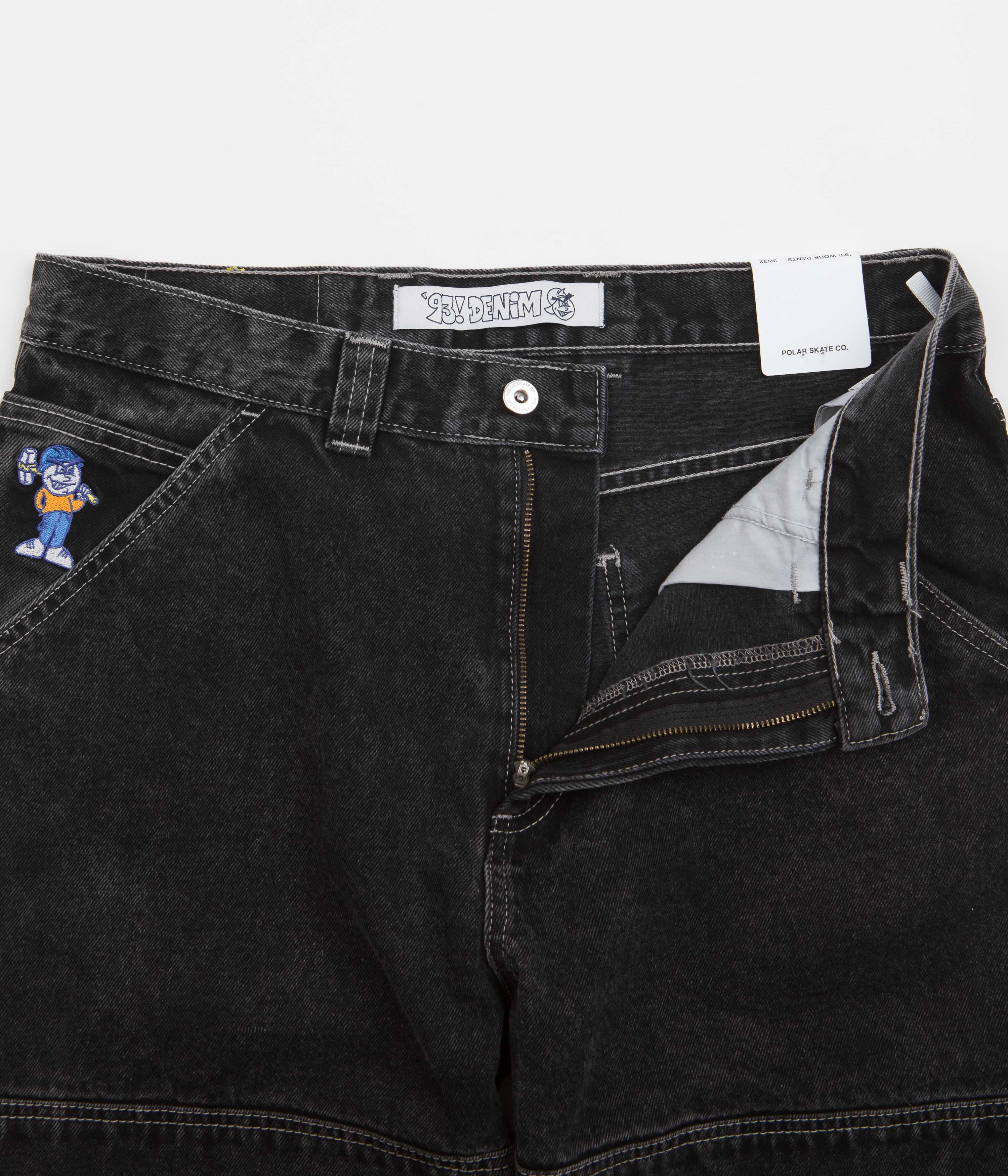 Polar 93 Work Pants - Washed Black | Flatspot