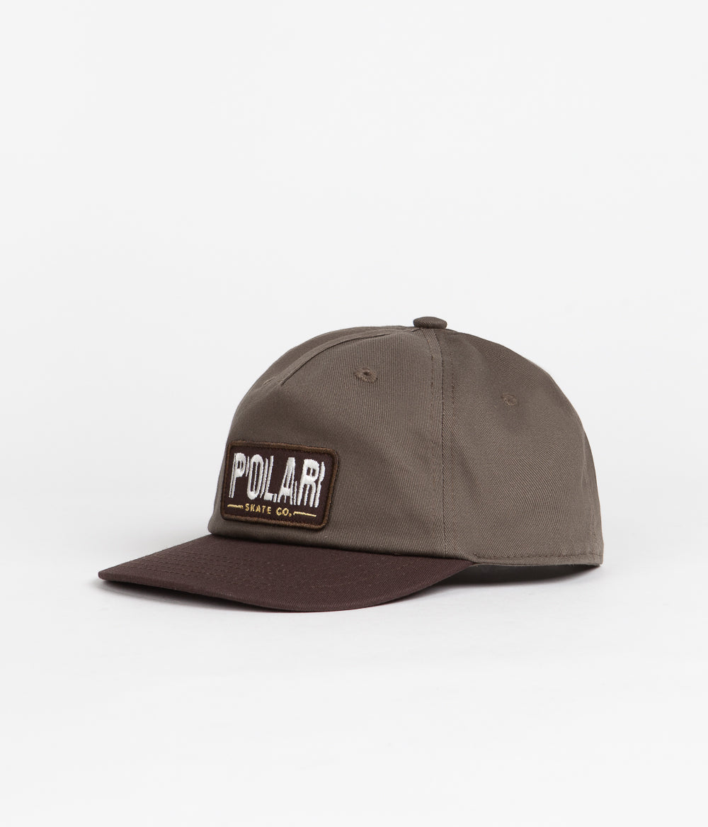 Polar Earthquake Patch Cap - Brown | Flatspot