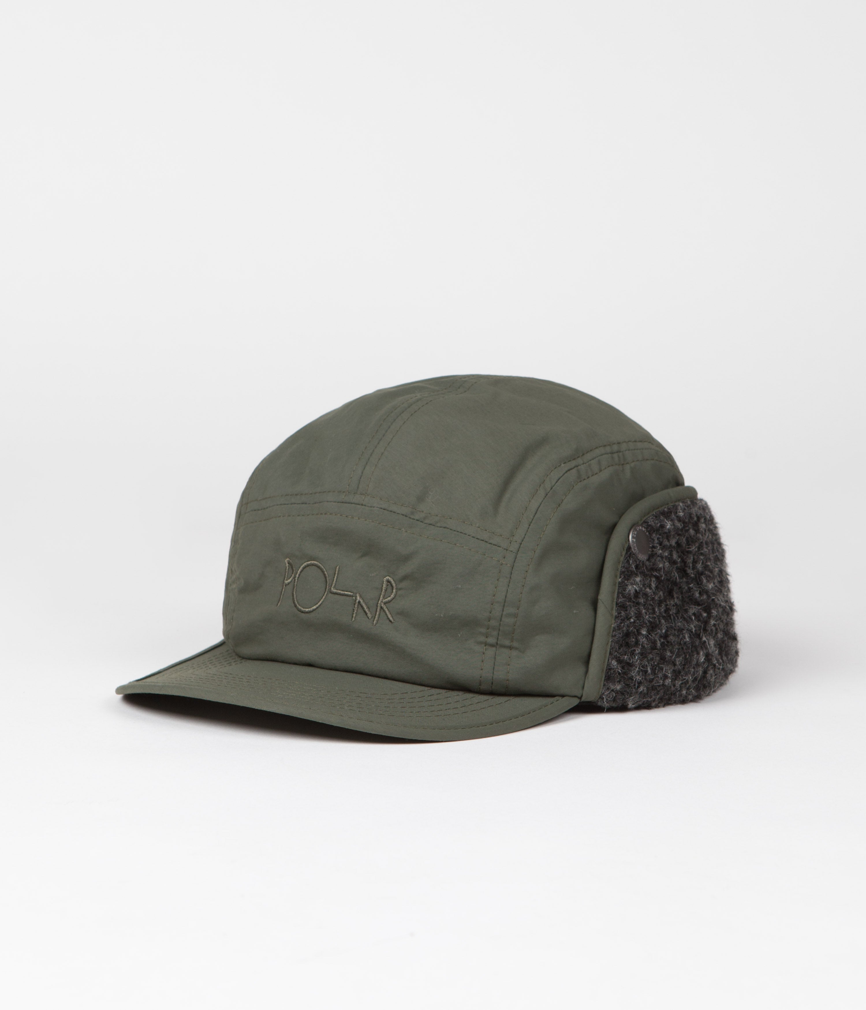 Polar Sherpa Flap Cap - Army Green | Flatspot