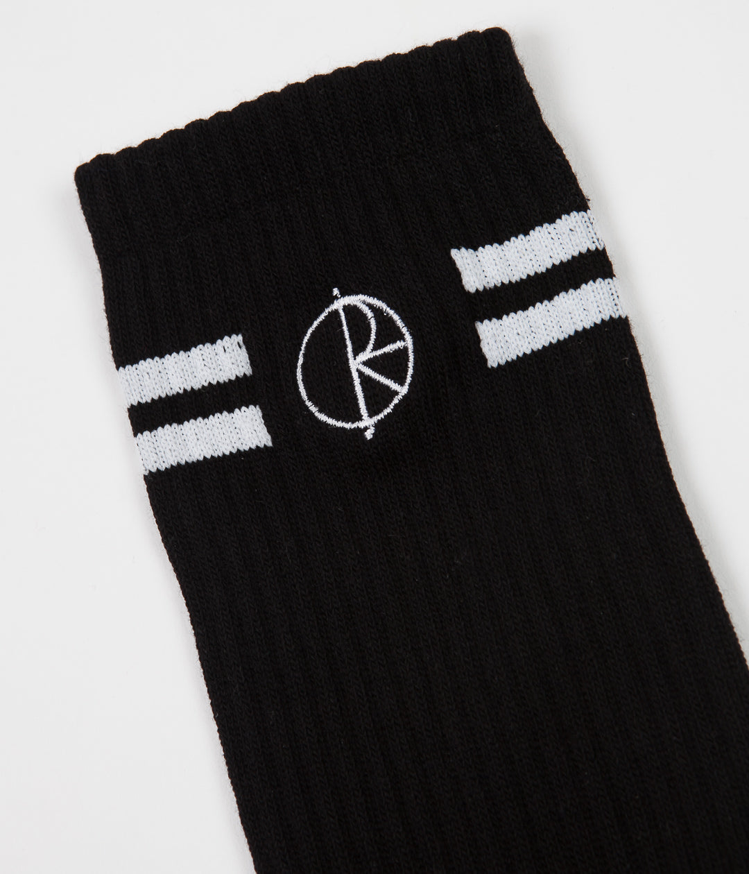 Polar Stroke Logo Socks - Black / White | Flatspot