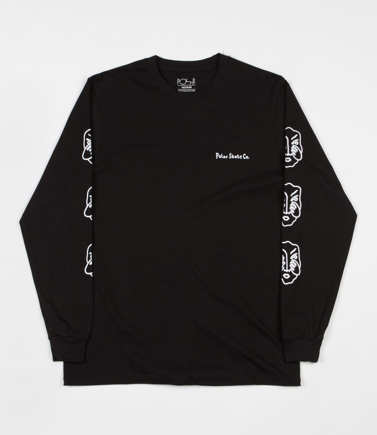 Polar Three Faces Long Sleeve T-Shirt - Black | Flatspot