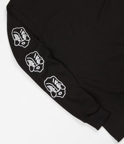 Polar Three Faces Long Sleeve T-Shirt - Black | Flatspot