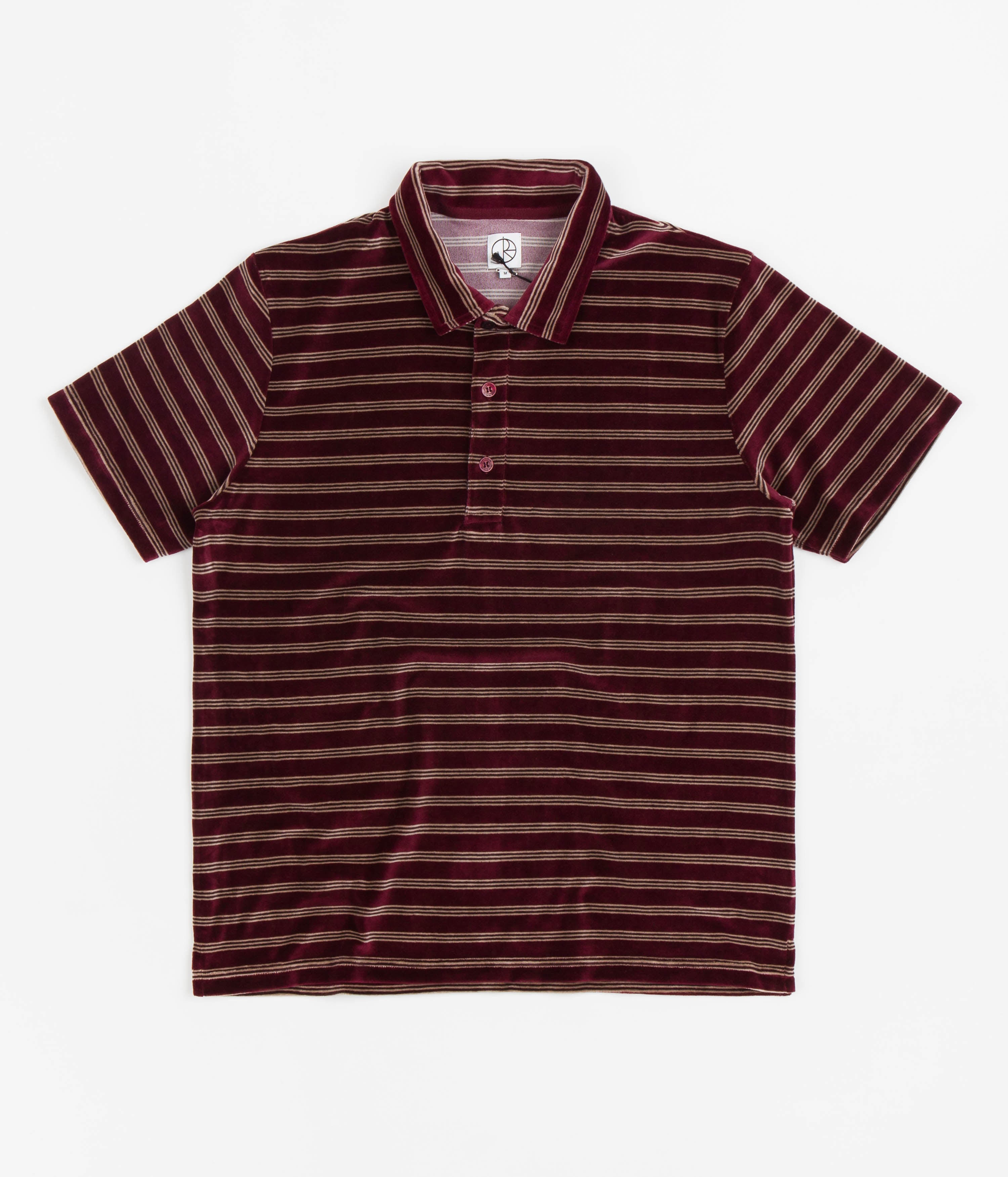 Polar Velour Polo Shirt - Wine | Flatspot