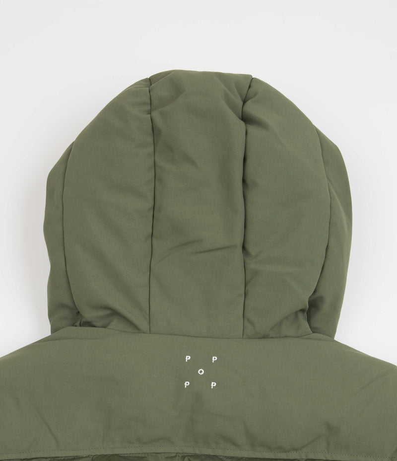 Pop Trading Company Alex Puffer Jacket - Olivine | Flatspot