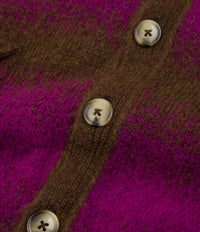 Pop Trading Company Knitted Cardigan - Delicioso / Raspberry | Flatspot