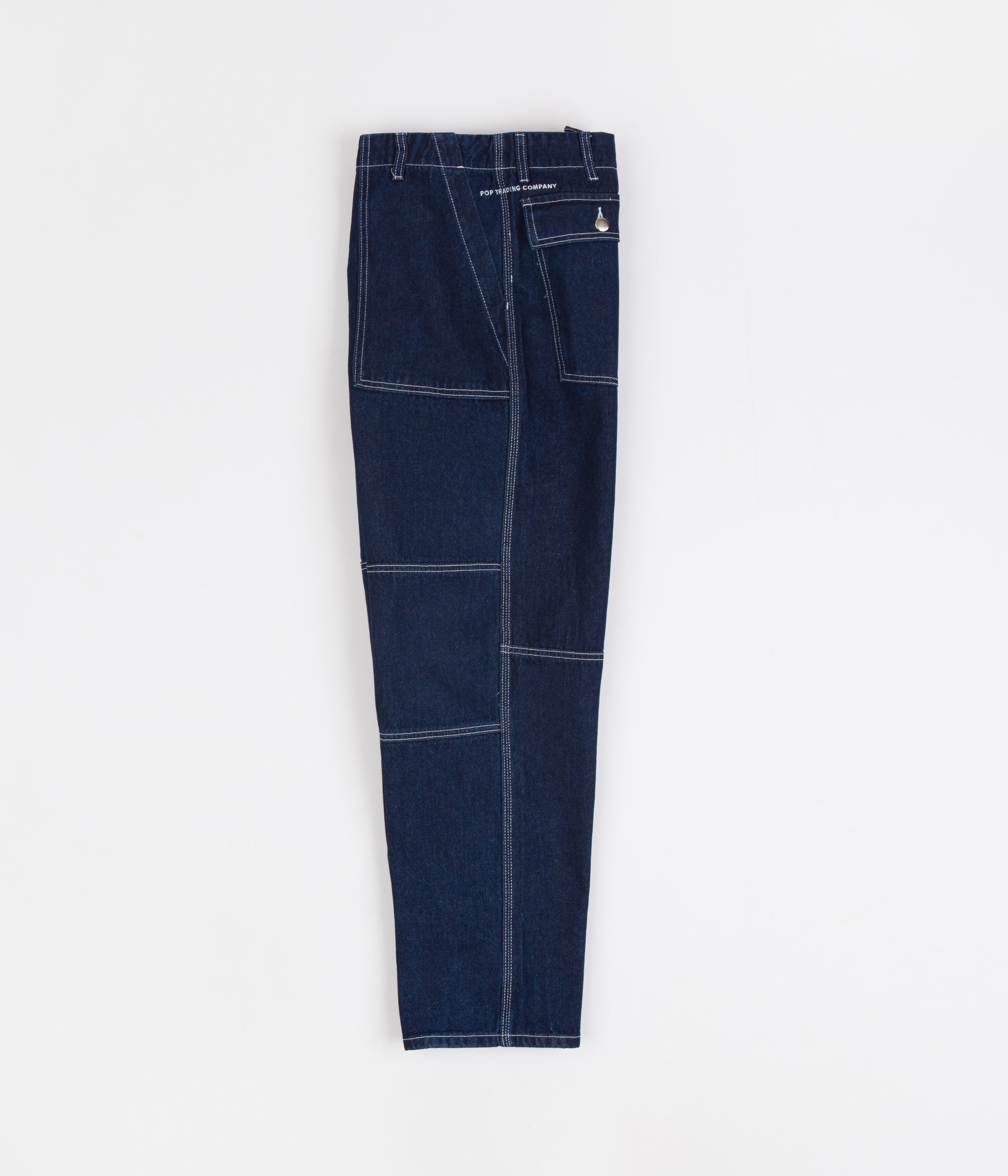 Pop Trading Company Phatigue Farm Pants - Rinsed Denim | Flatspot