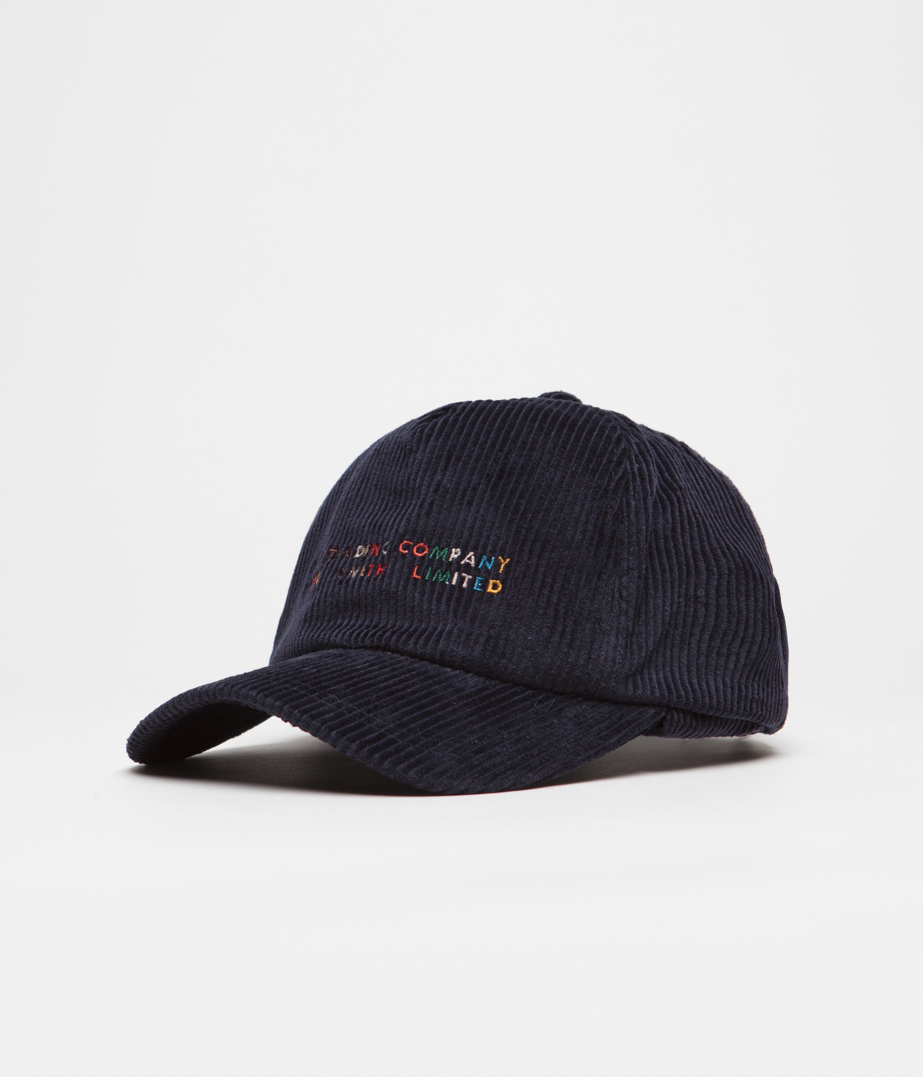Pop Trading Company x Paul Smith Embroidered Corduroy Cap - Navy | Flatspot