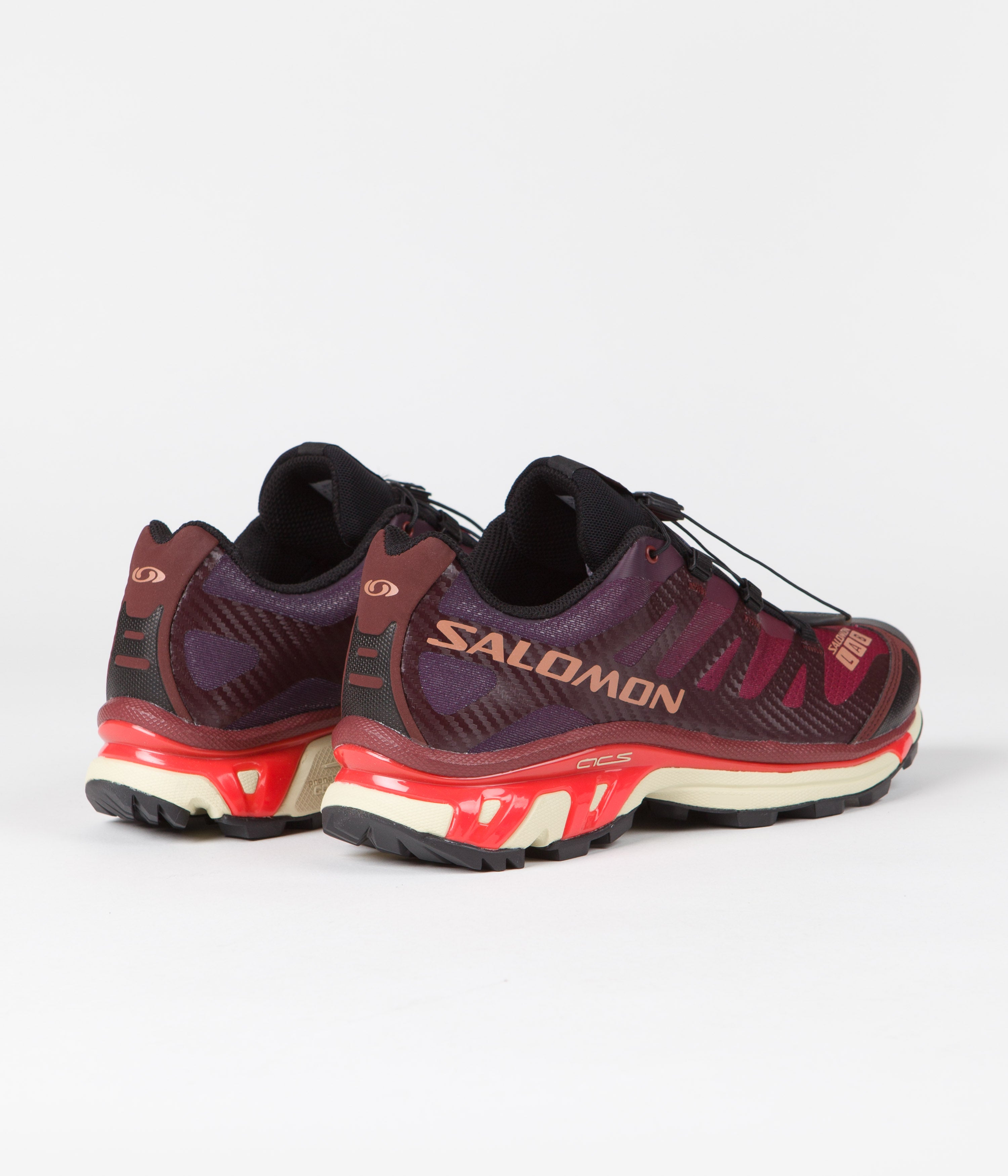 Salomon XT-4 Shoes - Bitter Chocolate / Mocha Mousse / Fiery Red | Flatspot