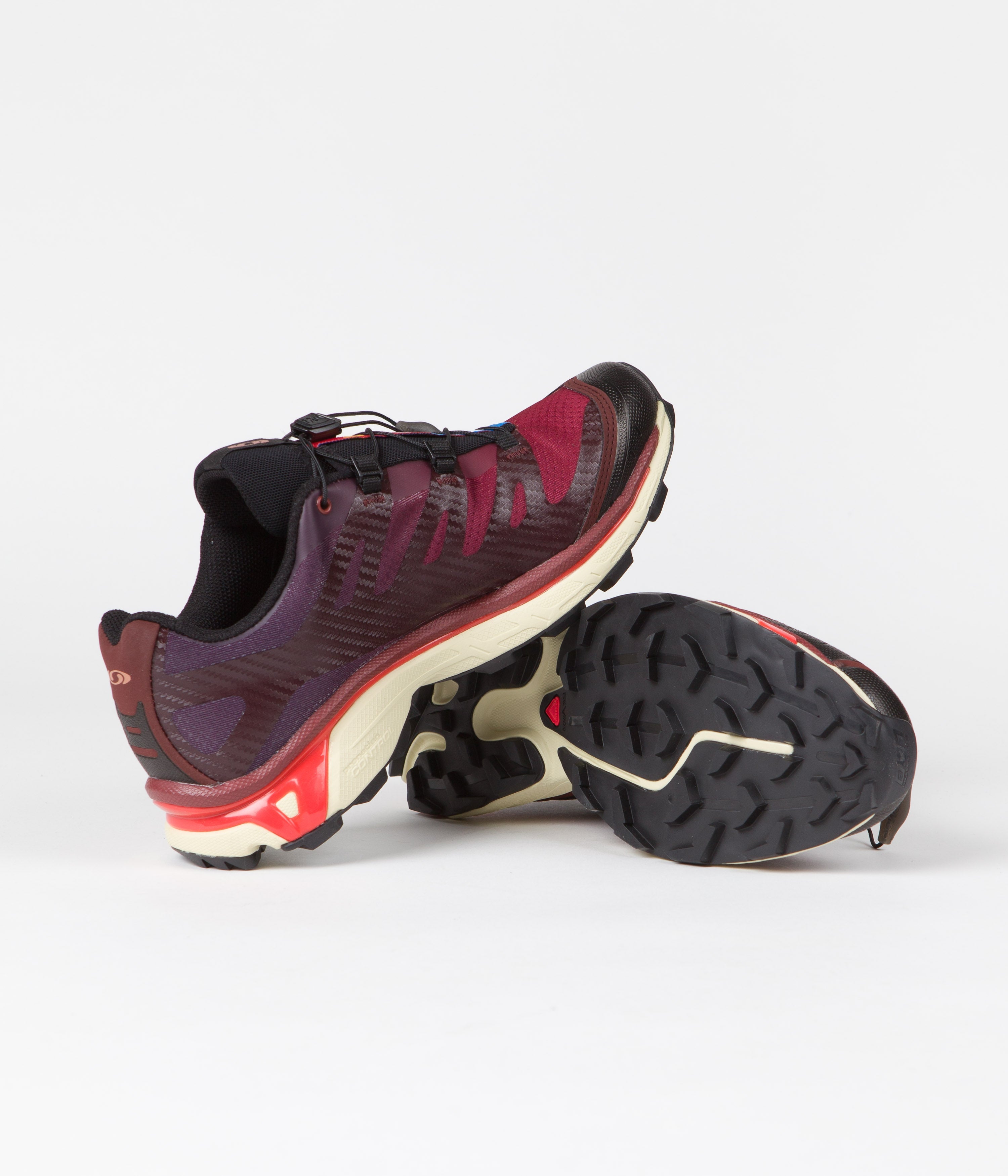 Salomon XT-4 Shoes - Bitter Chocolate / Mocha Mousse / Fiery Red | Flatspot