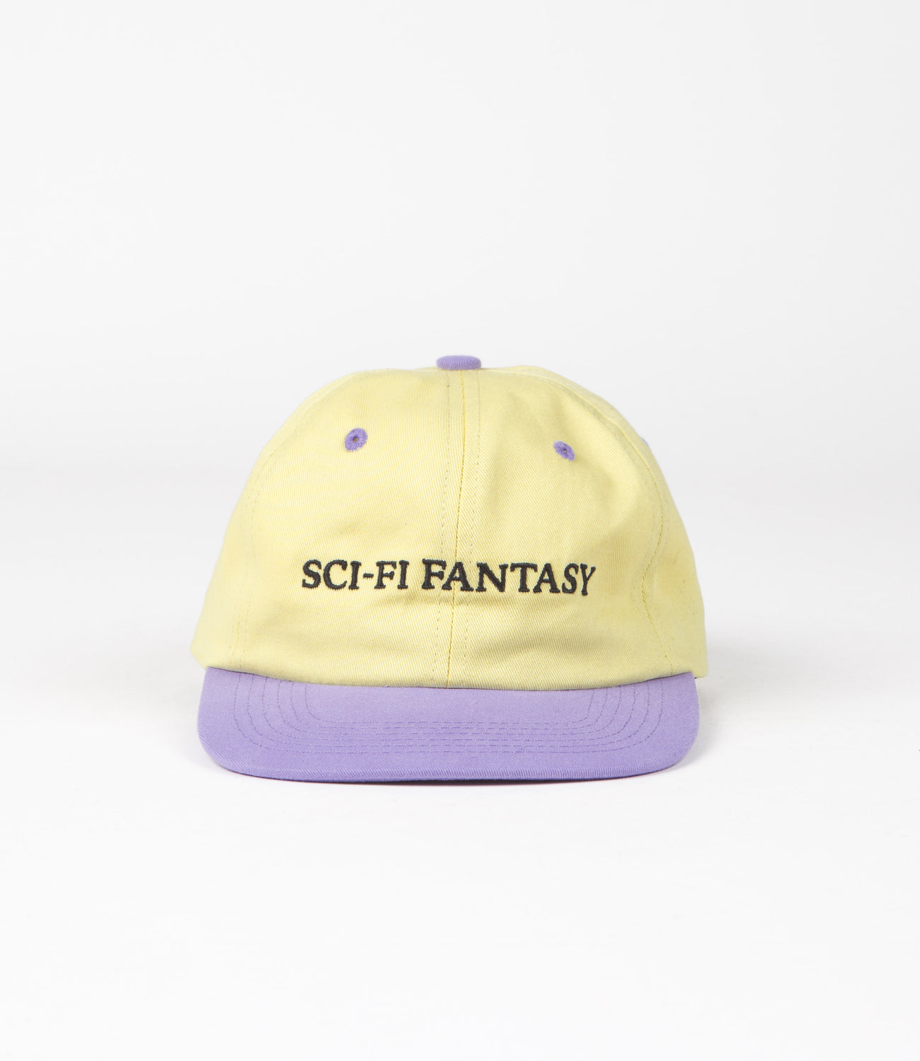 Sci-Fi Fantasy Flat Logo Cap - Cream / Purple | Flatspot