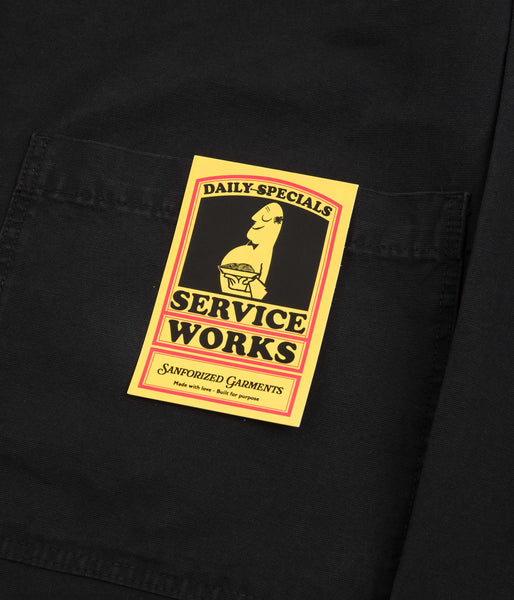Service Works Market Smock Jacket - Black | Flatspot