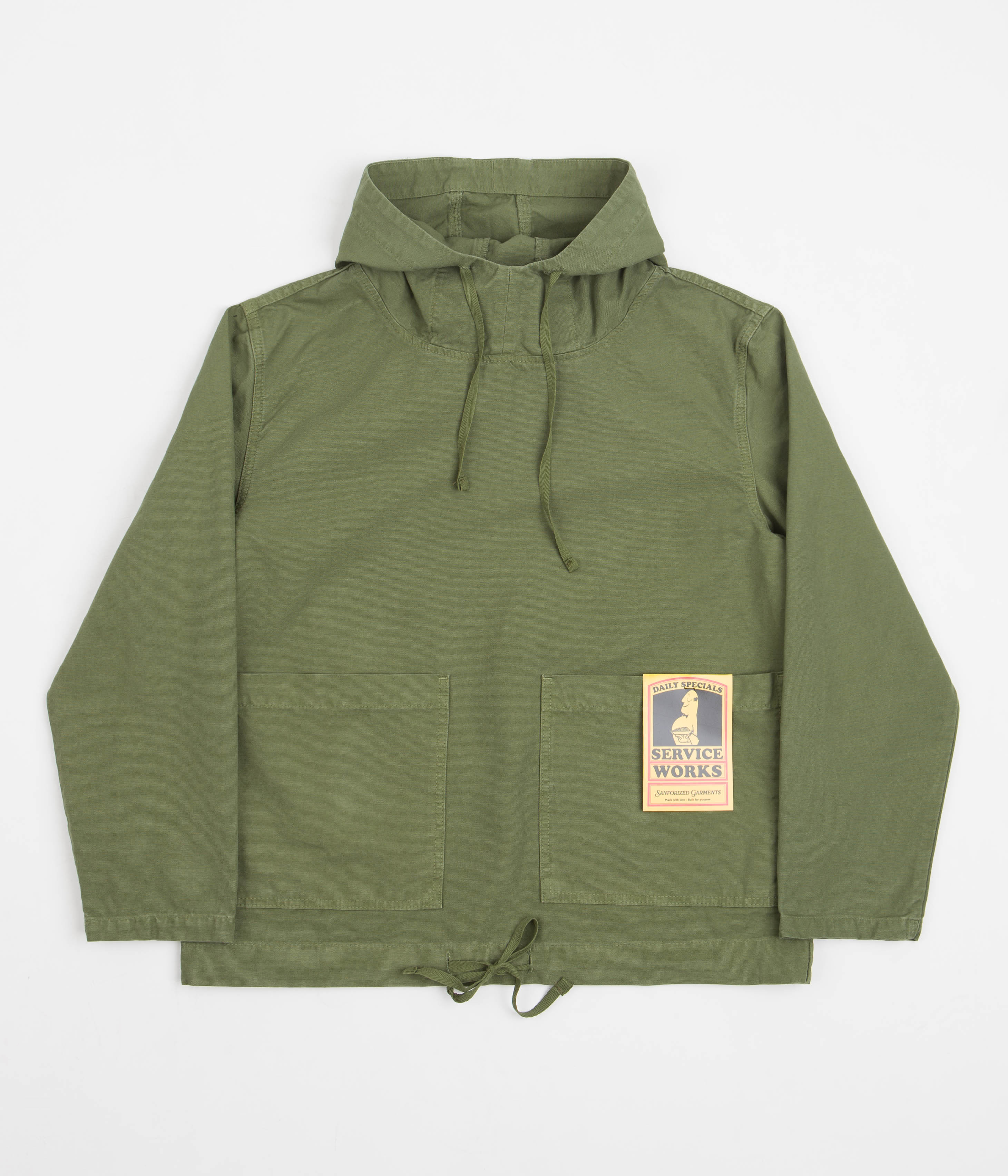 Service Works Market Smock Jacket - Olive | Flatspot