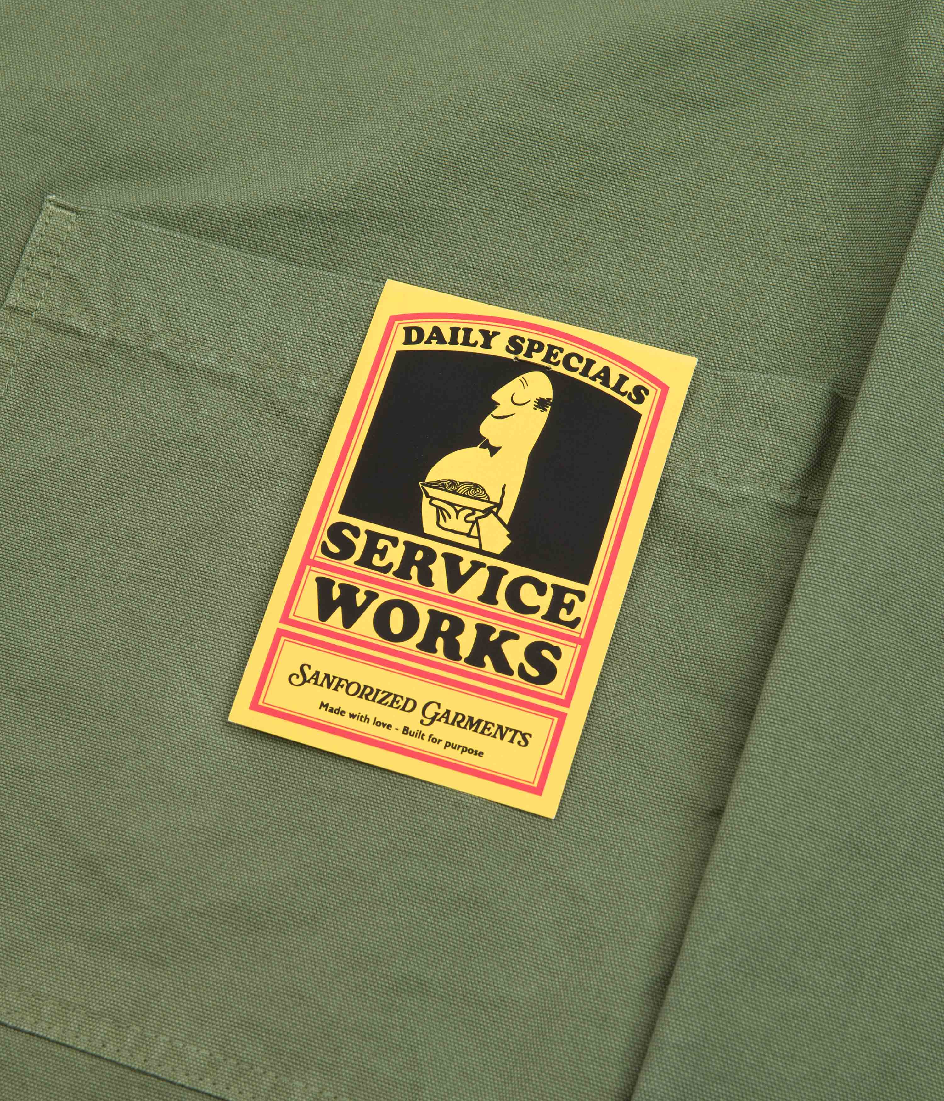Service Works Market Smock Jacket - Olive | Flatspot