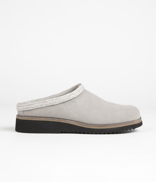 Simple Original Suede Clogs - Stone | Flatspot