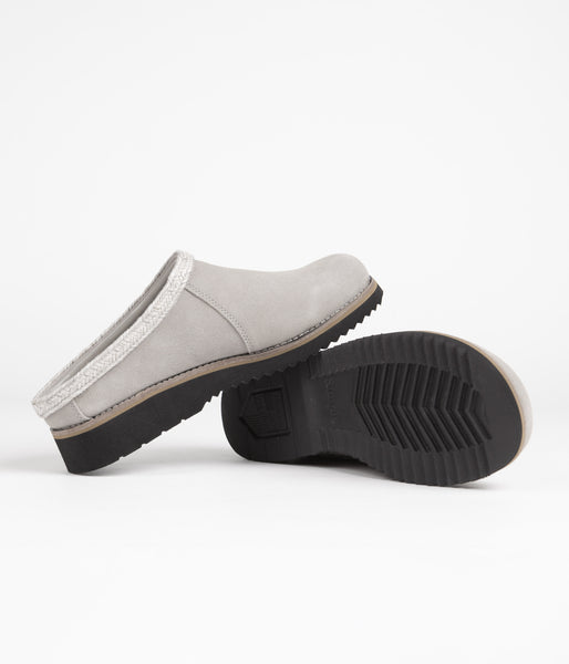 Simple Original Suede Clogs - Stone | Flatspot