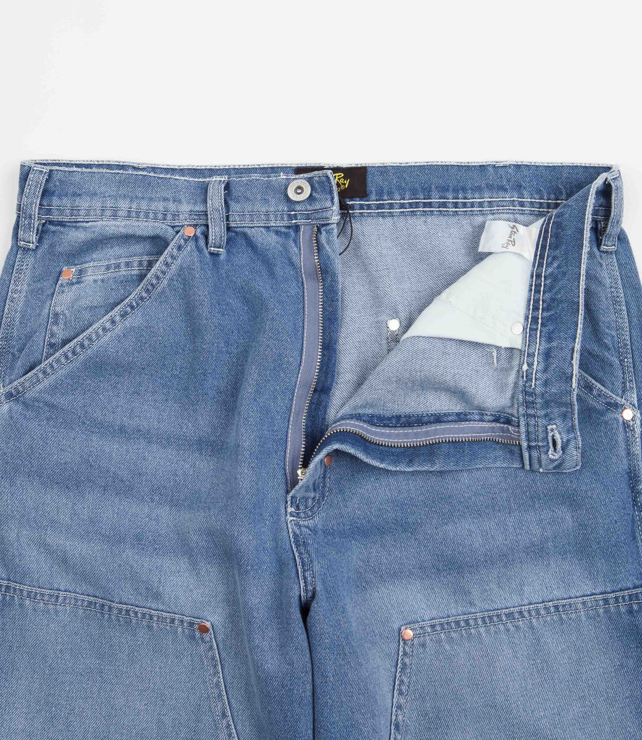 Stan Ray Denim Double Knee Pants - Vintage Stonewash | Flatspot