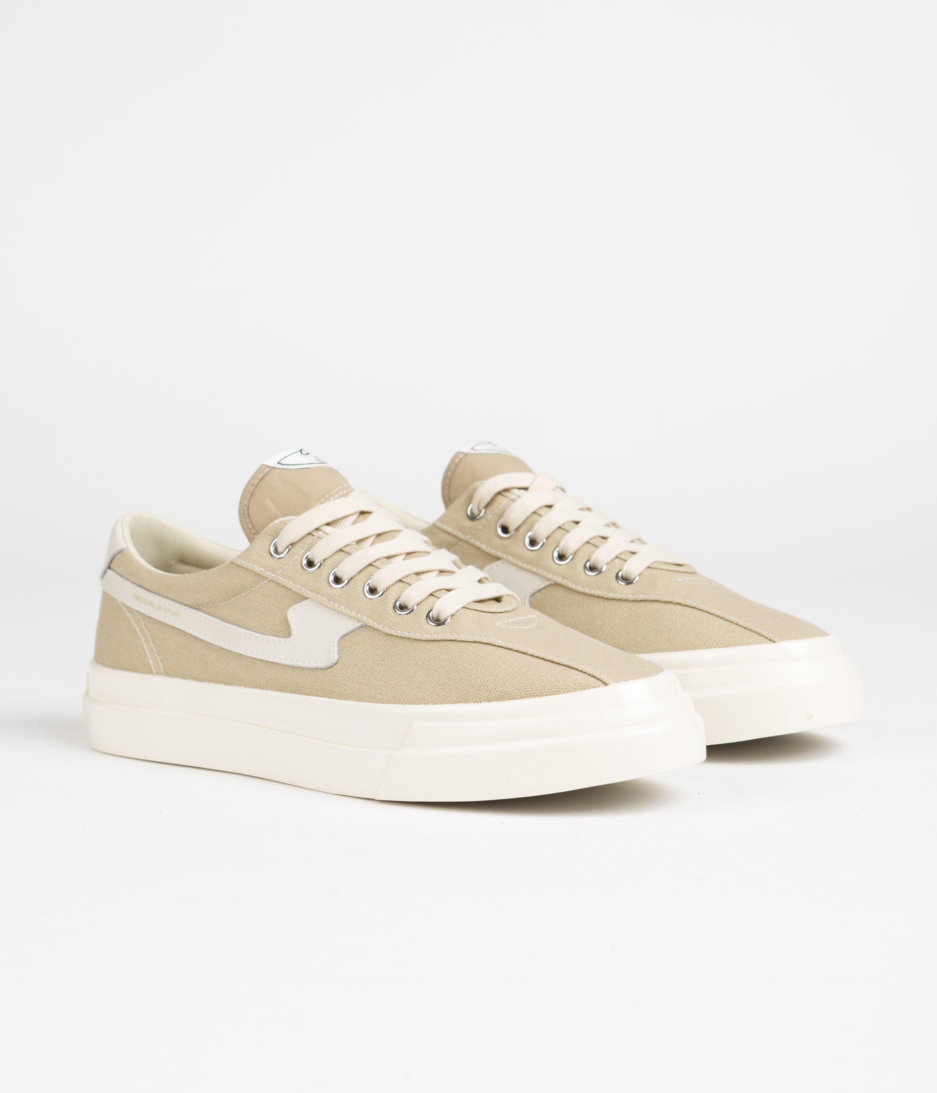 Stepney Workers Club Dellow S-Strike Canvas Shoes - Sand / Ecru | Flatspot