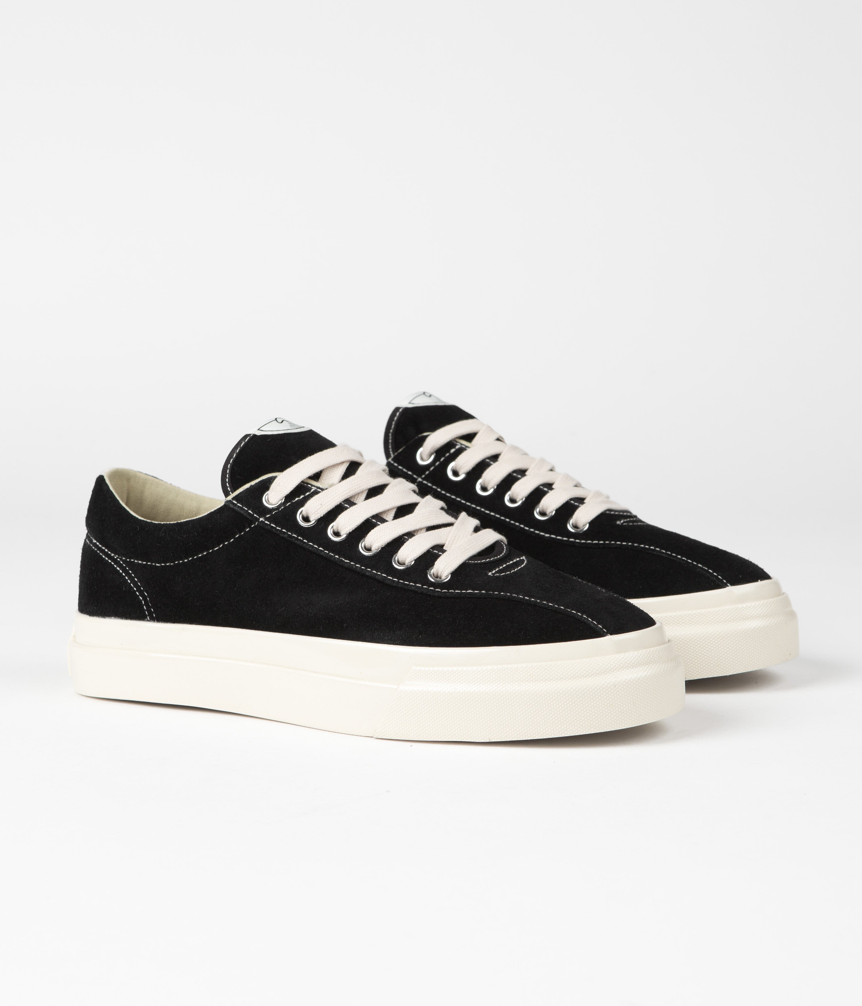 Stepney Workers Club Dellow Suede Shoes - Black / Ecru | Flatspot