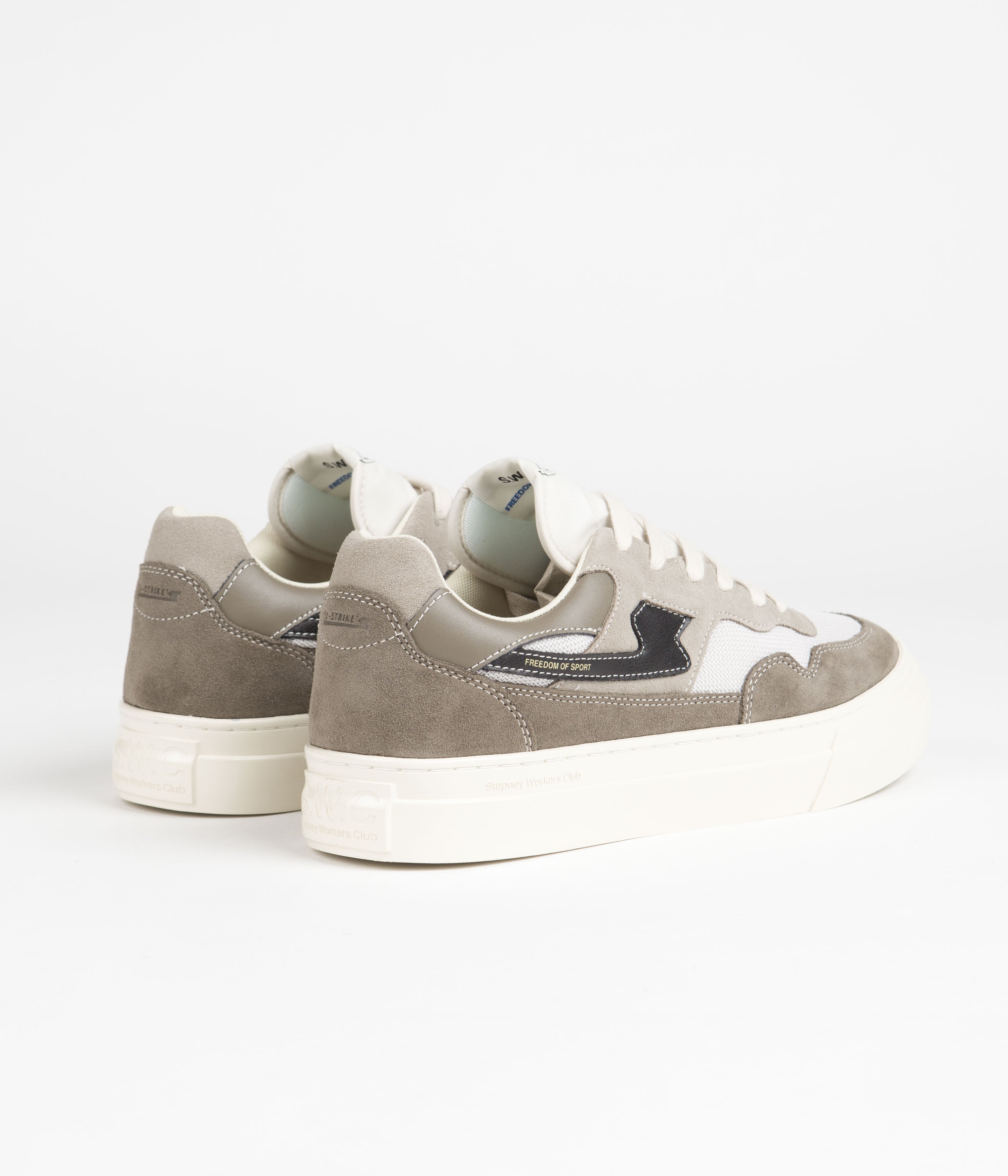 Stepney Workers Club Pearl S-Strike Suede Shoes - Smoke | Flatspot