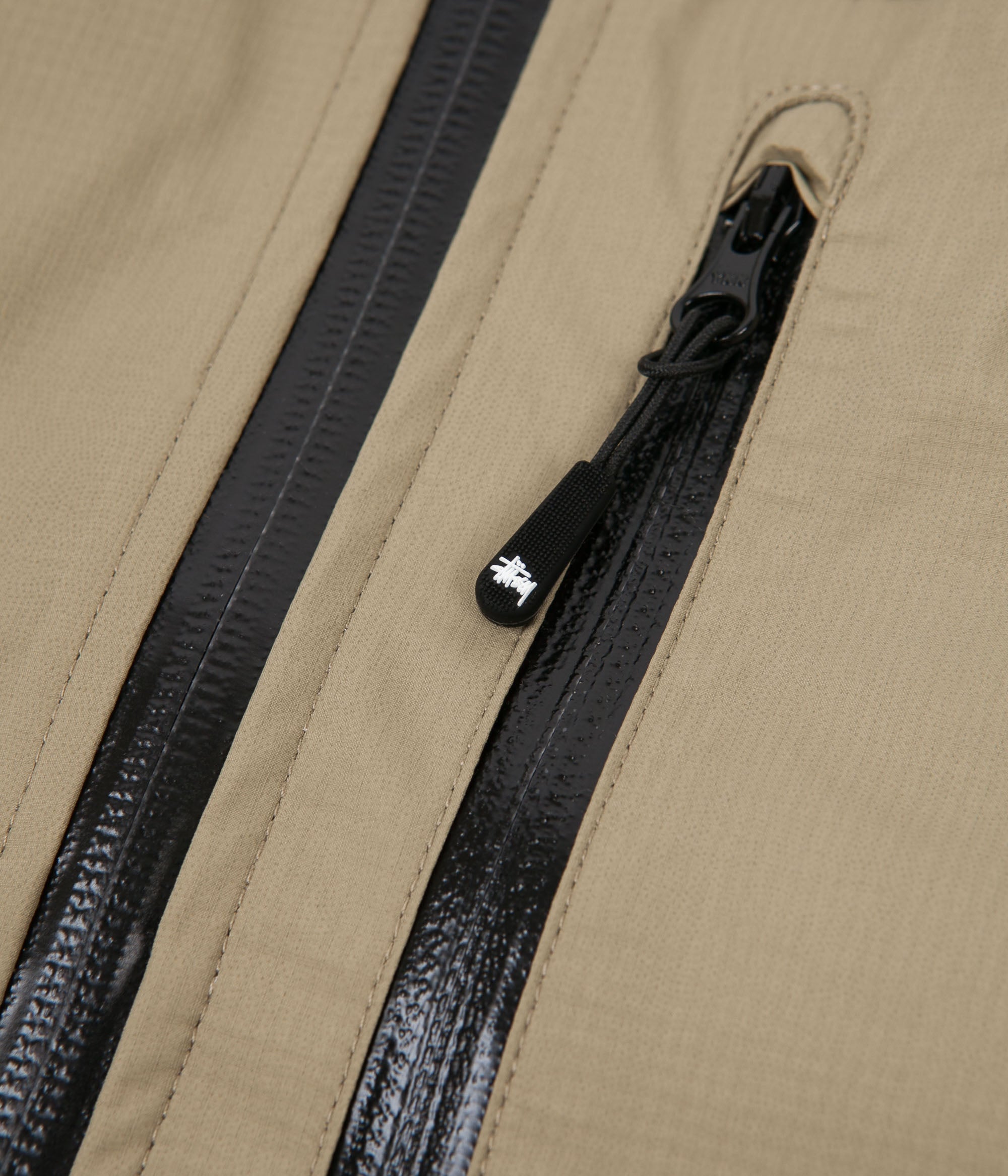 Stussy Taped Seam Rain Shell Jacket - Moss | Flatspot