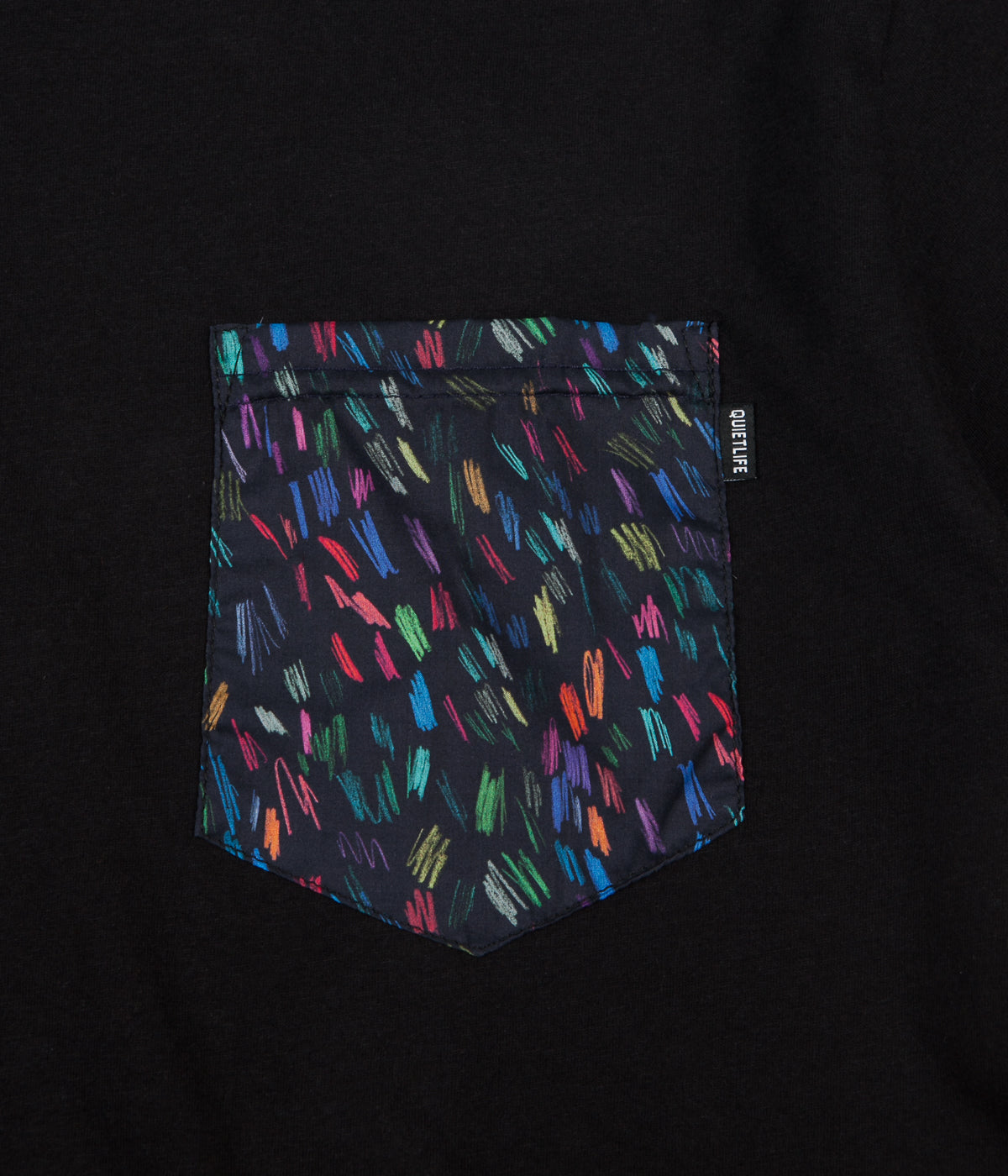 The Quiet Life Scribble Pocket T-Shirt - Black | Flatspot